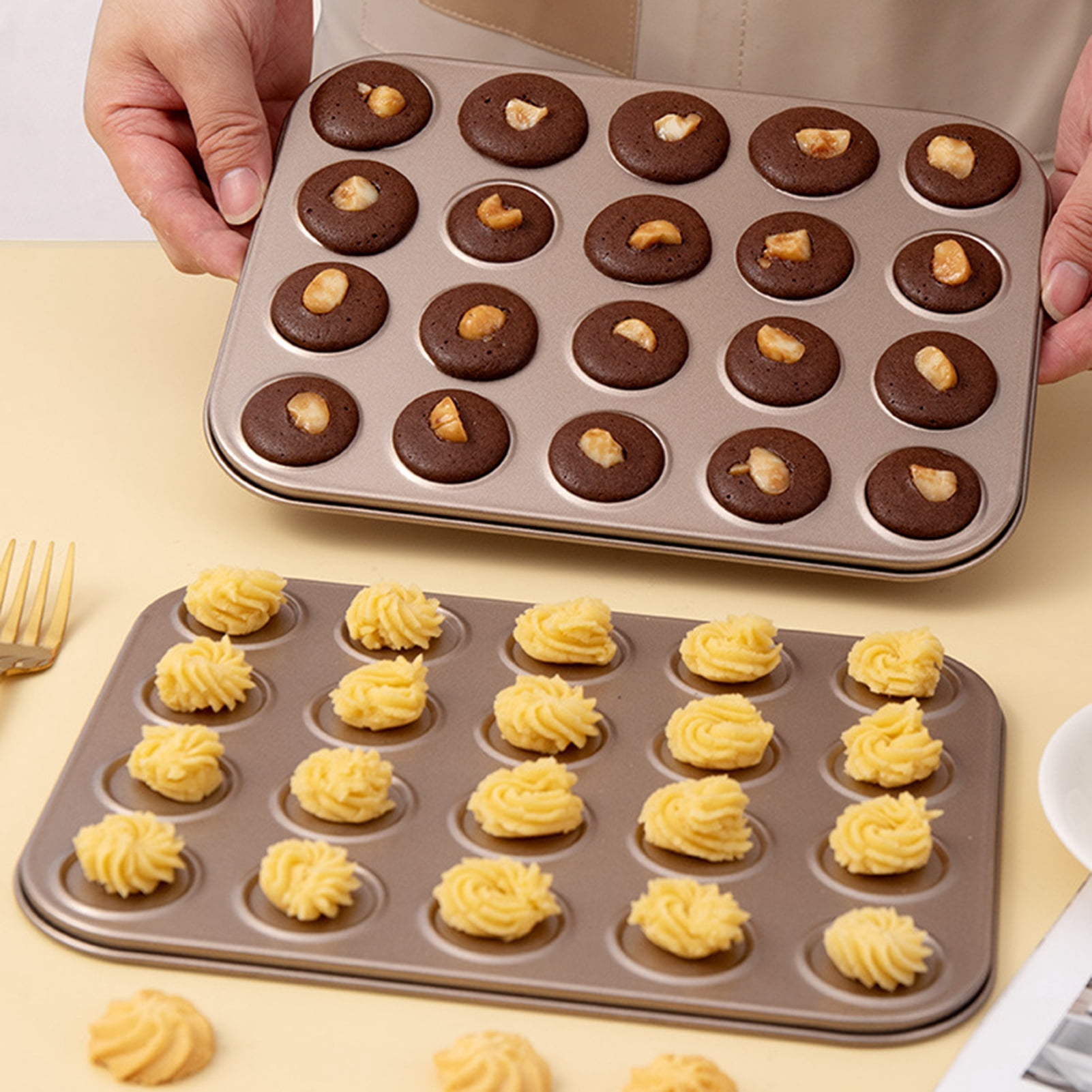 Riguas Baking Pan 30/35 Cavity Non Stick Oil-proof Waterproof Carbon ...