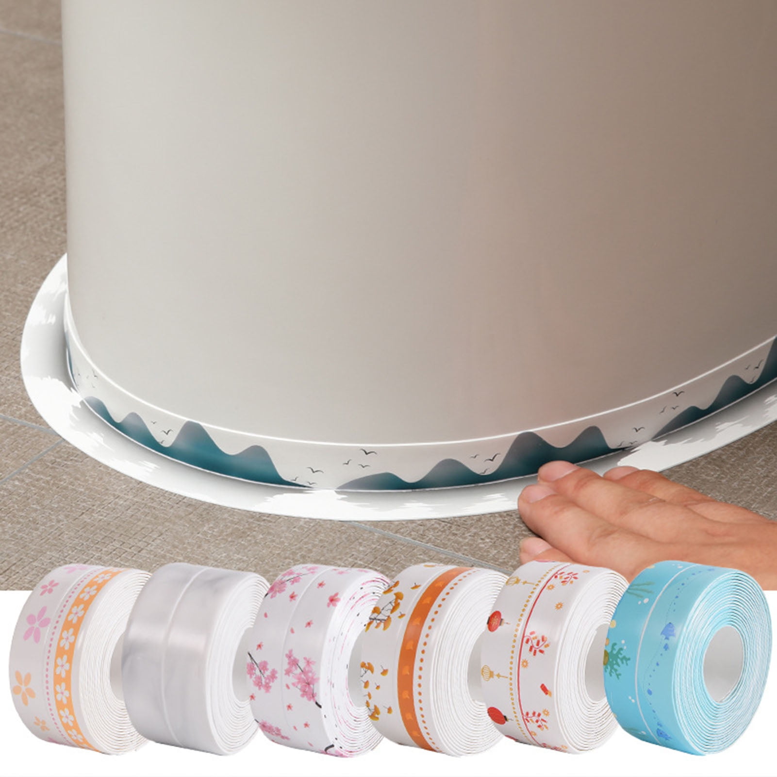Riguas Bathroom Waterproof Seams Self Adhesive Great Stickiness Sealing ...