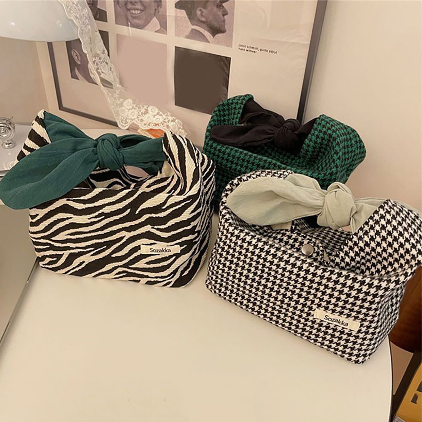 Riguas Bento Bag High Capacity Wear-resistant Delicate Pattern Bunny ...