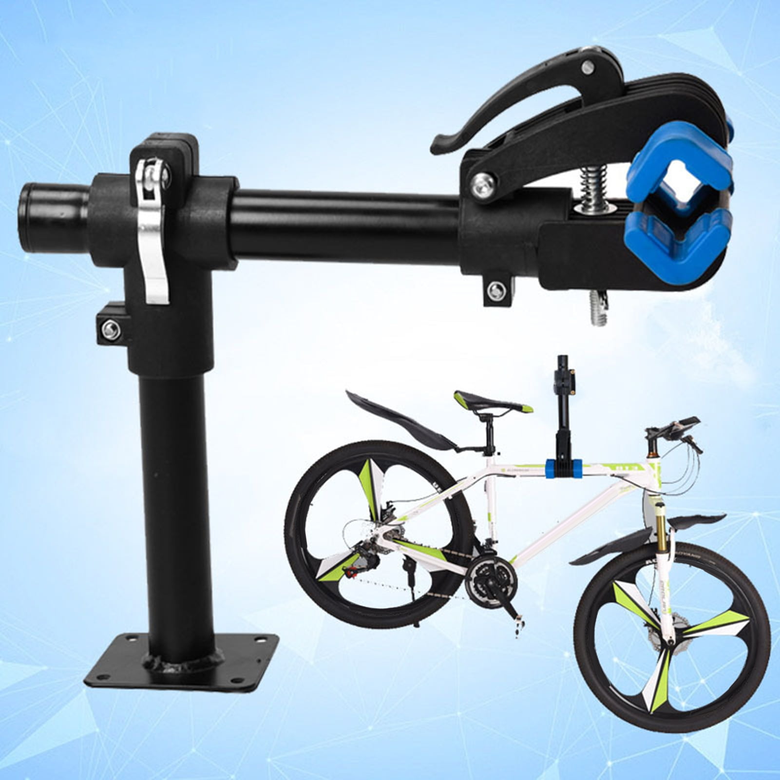 Riguas Bike Repair Stand Workbench Wall Mount 360-Degree Swivel Clamp ...