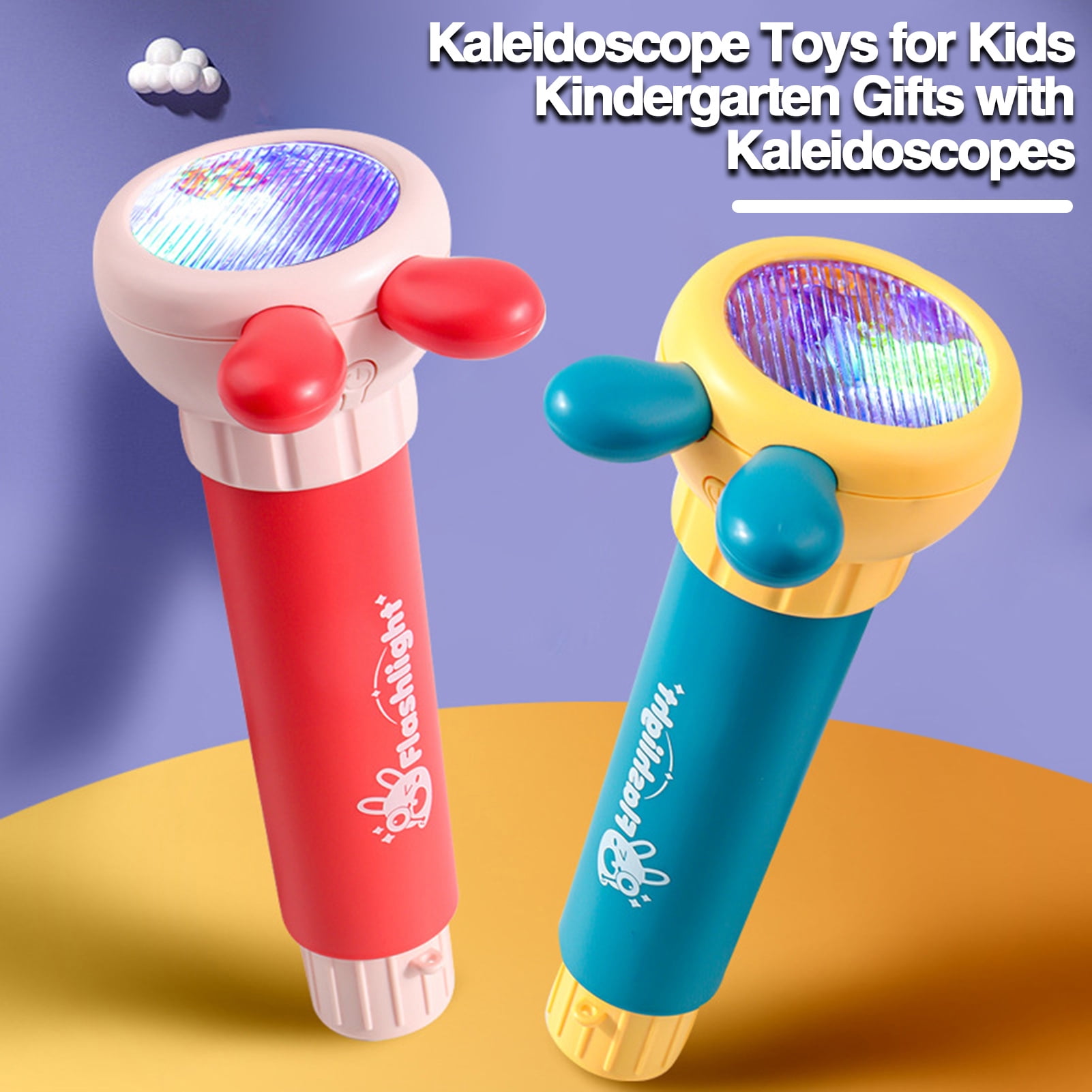 Riguas Cartoon Flashlight Kaleidoscope Toy Educational Fun Kids Gift ...