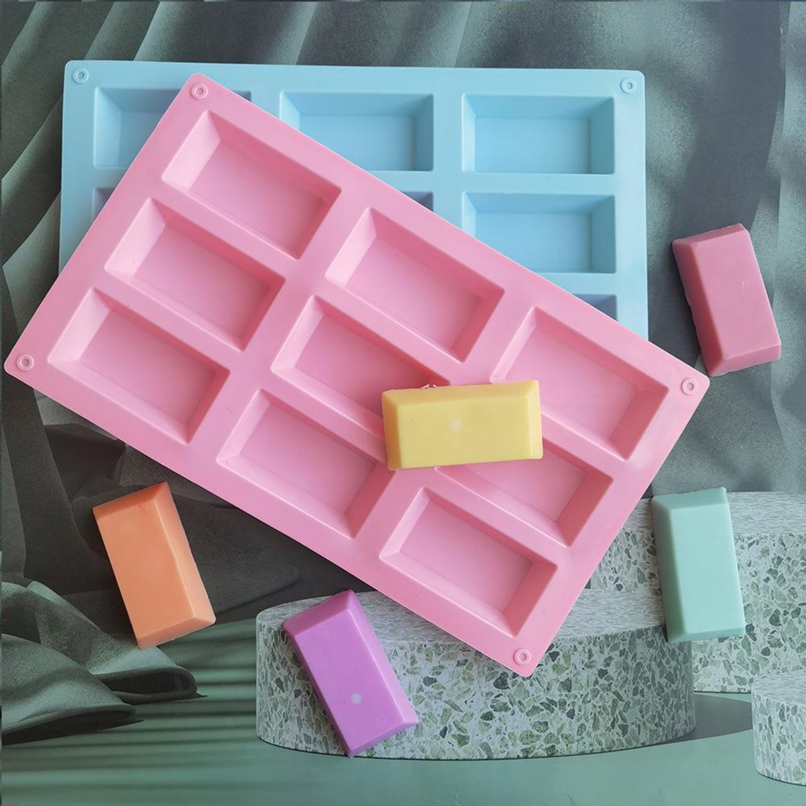 Riguas Chocolate Mold 9 Cavities Easy Demoulding Reusable Jelly Pudding ...