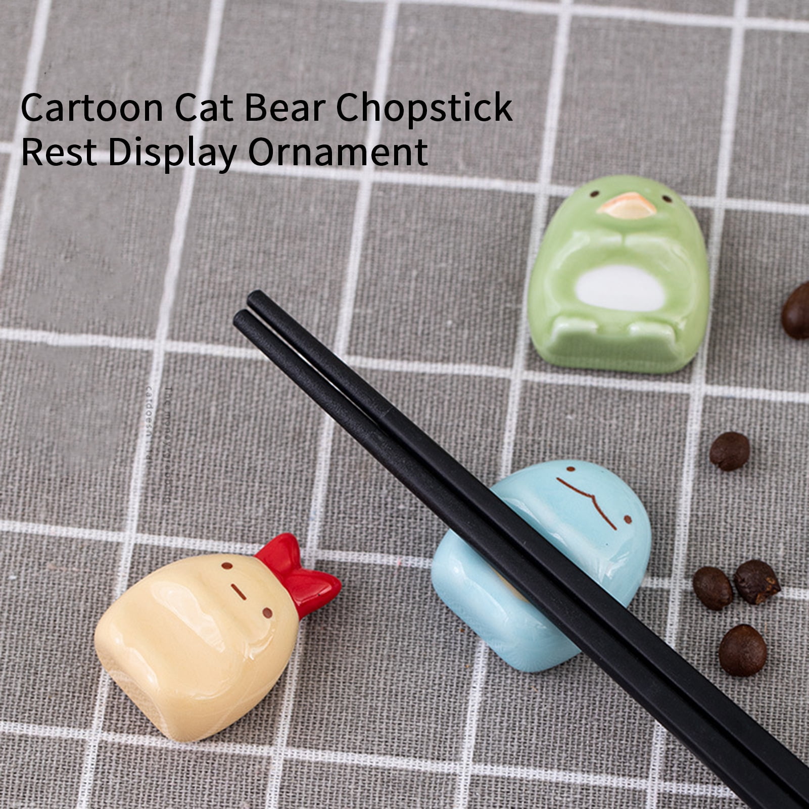 Riguas Chopstick Rest Creative Shape Smooth Edge Vibrant Color Adorable ...