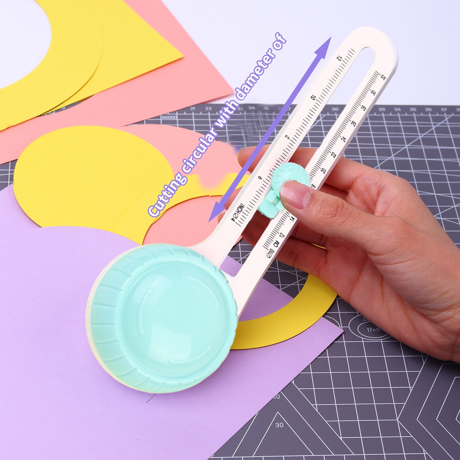 Riguas Circular Cutter Rotary Adjustable DIY Circle Cutting Tool ...