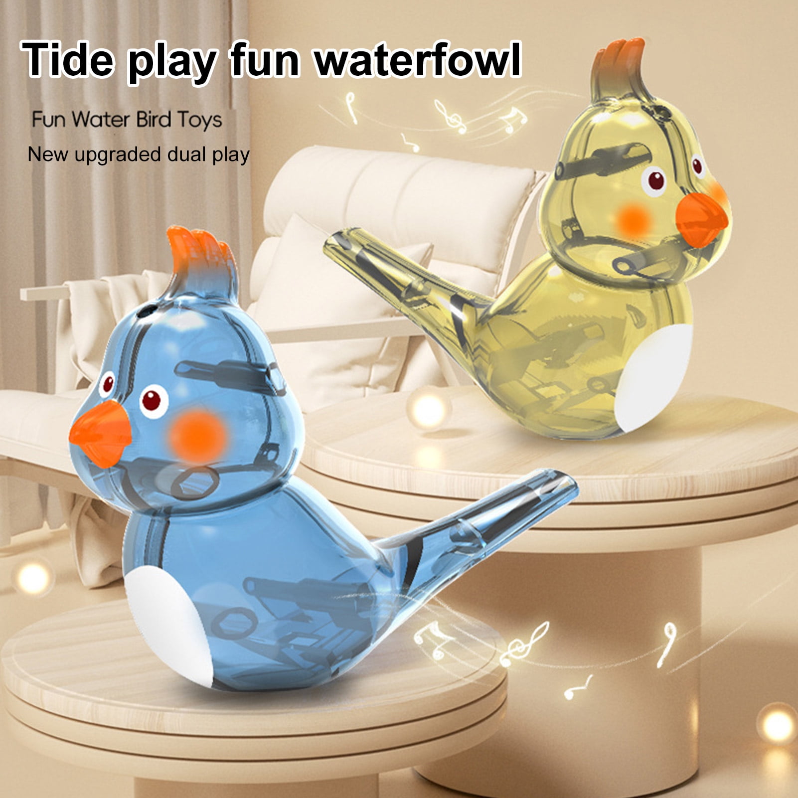 Riguas Colorful Water Bird Whistle Toy Learning Educational Interactive ...