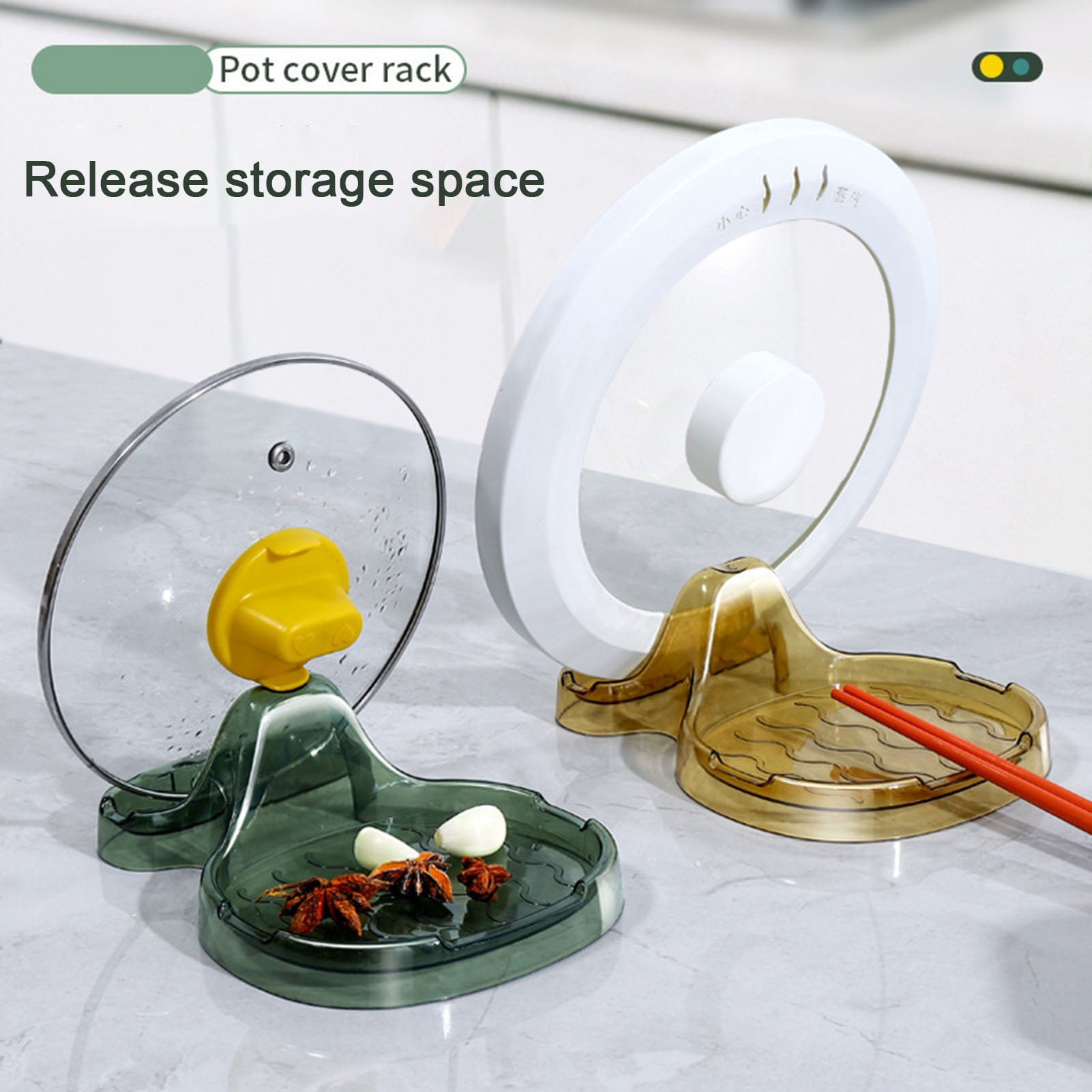 Riguas Convenient Pot Lid Holder Stand with Sink Easy Cleaning Stable ... Riguas Convenient Pot Lid Holder Stand with Sink Easy Cleaning Stable ...