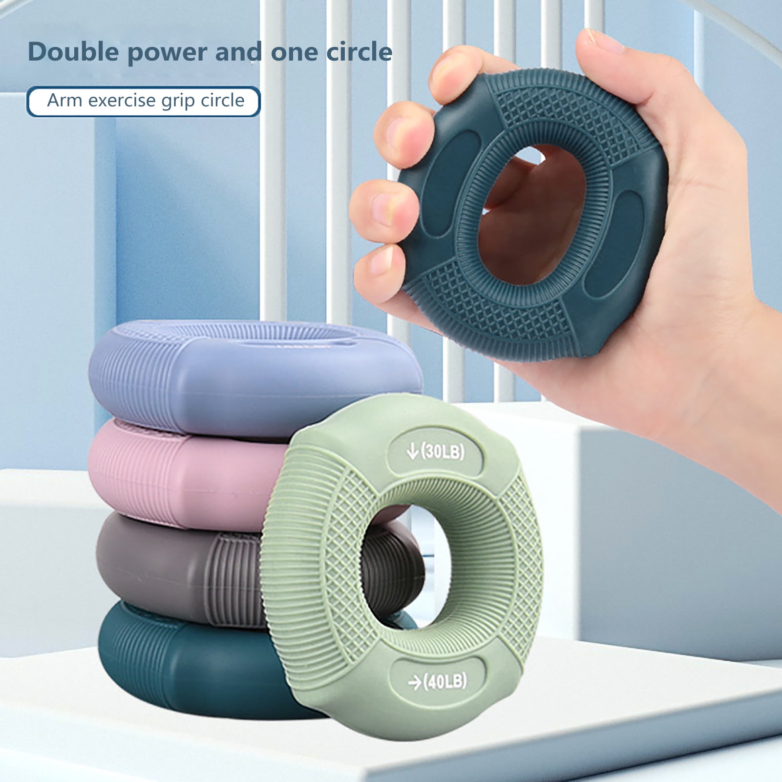 Riguas Convex Corner Silicone Grip Circle Strengthen Arm Muscles ...