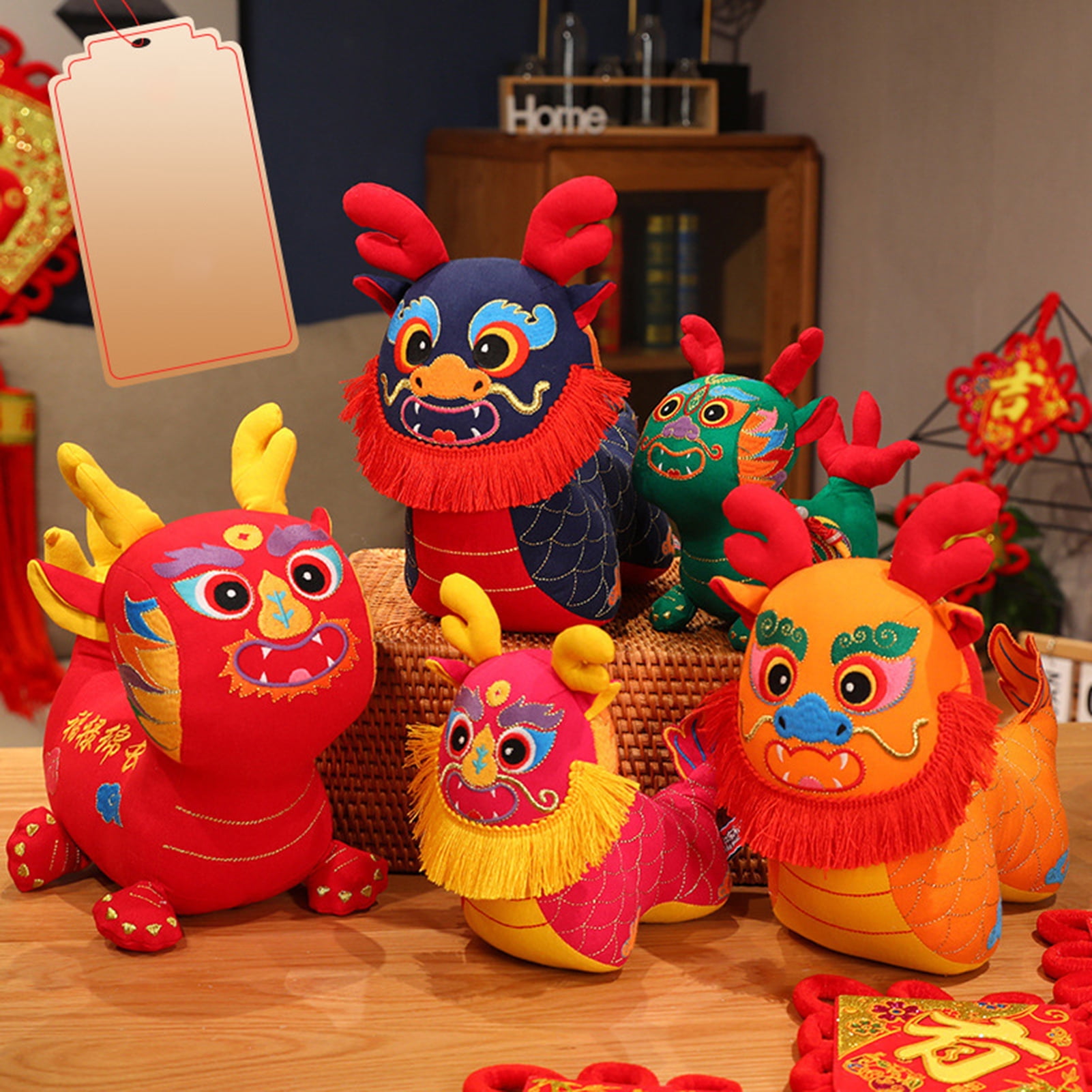 Riguas Dragon Plush Toy Adorable Appearance Vibrant Color Fully Filled ...