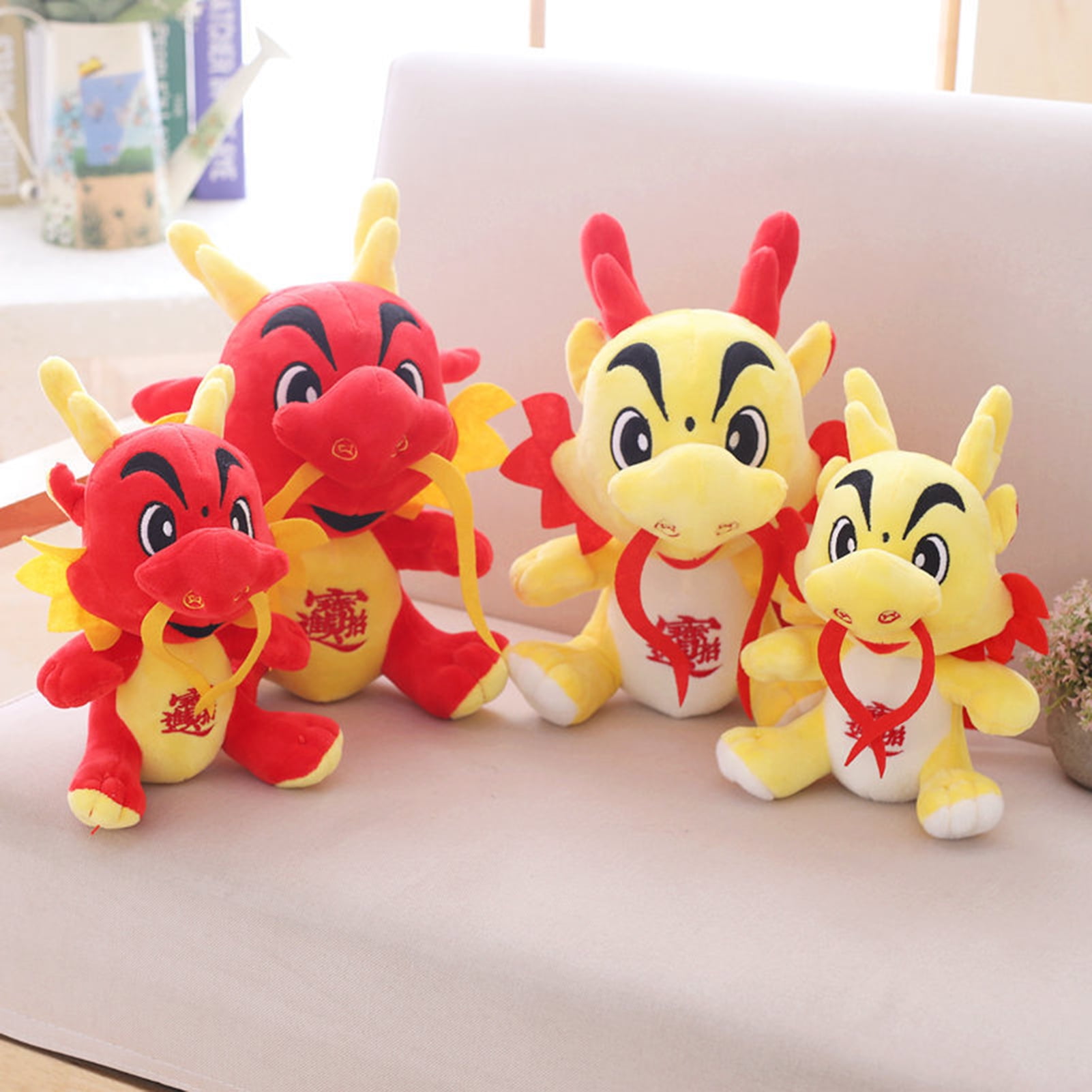 Riguas Dragon Plush Toy Soft Cotton Fill Vibrant Color Adorable ...