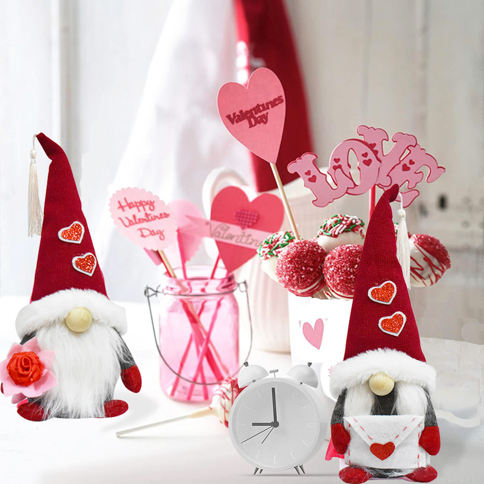 Riguas Dwarf Doll Love Letter Rose Flower Cute Shape Plush Faceless ...