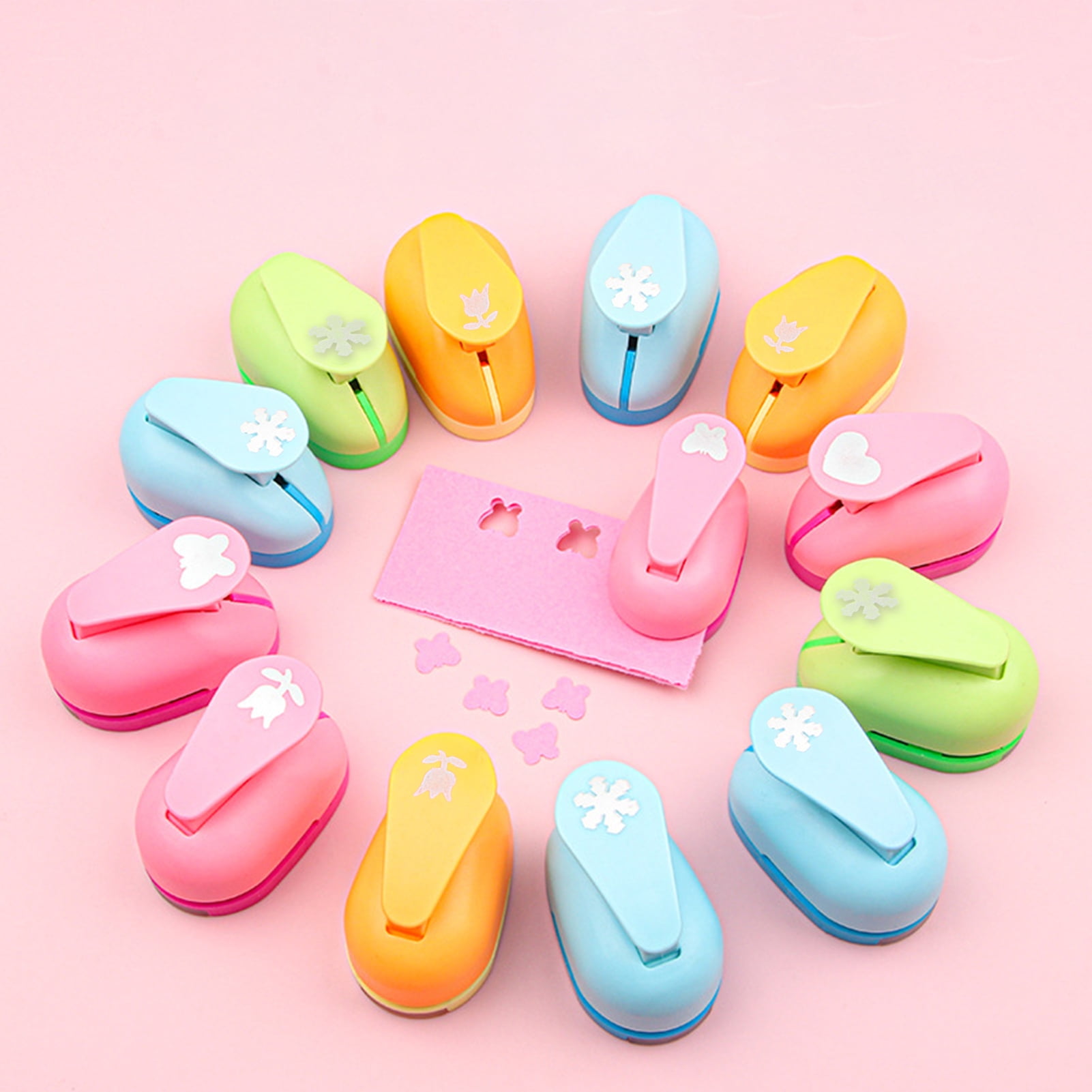 Riguas Embossing Mold Craft Lever Punch Butterfly/Snowflake/Love Heart ...