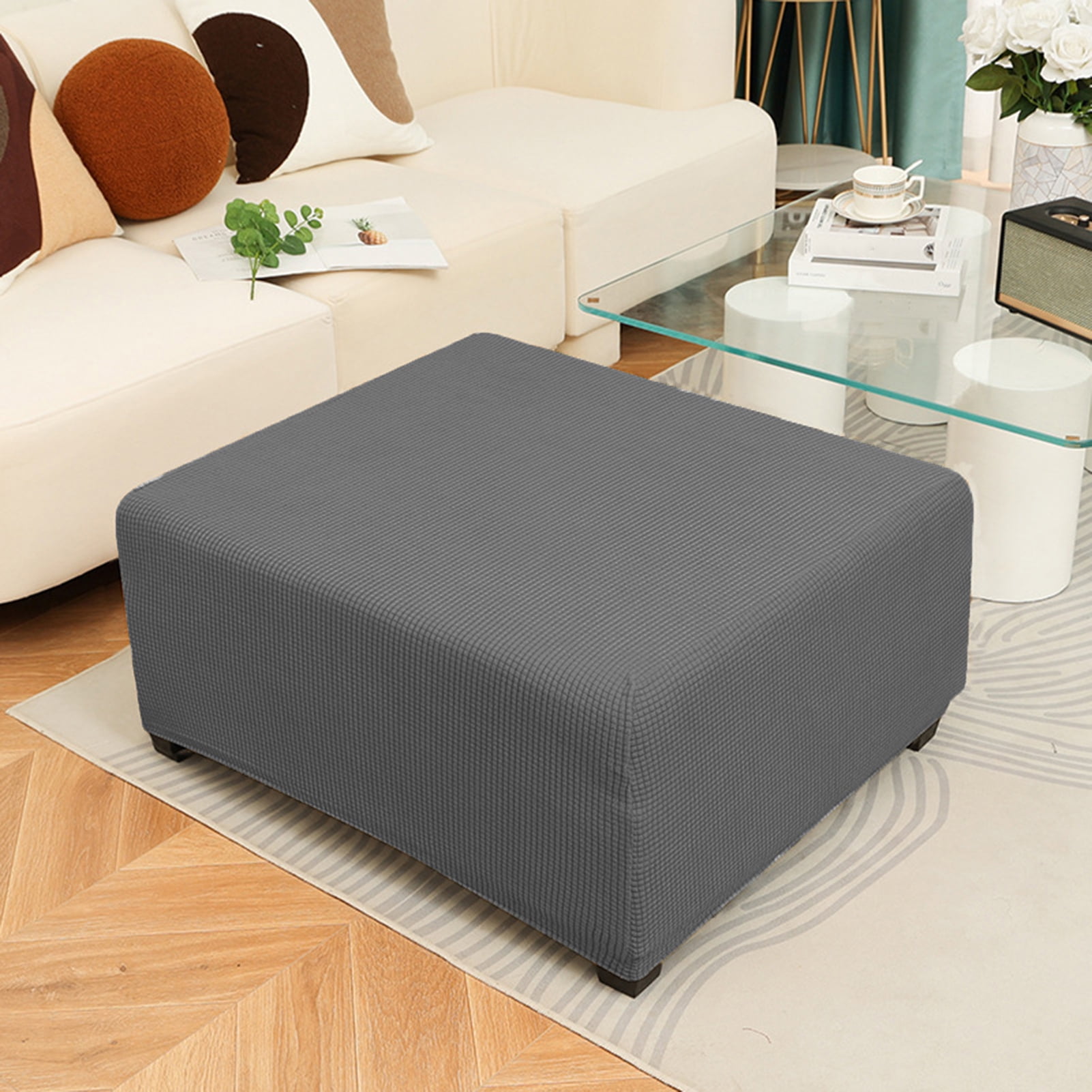 Riguas Footrest Stool Cover Wear Resistant Scratch-proof Simple ...