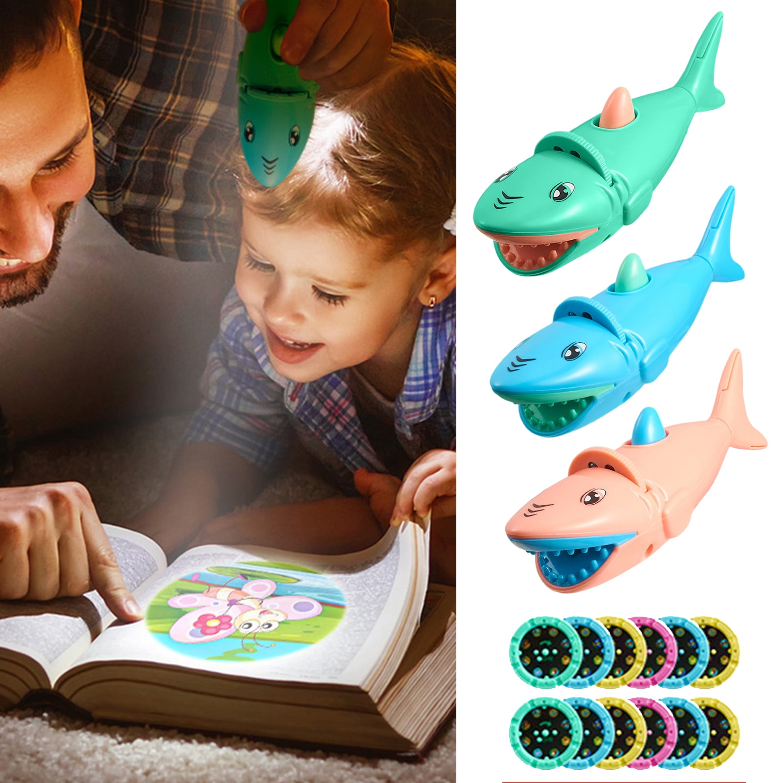 Riguas Fun Educational Projection Flashlight Dinosaur Animal Patterns ...