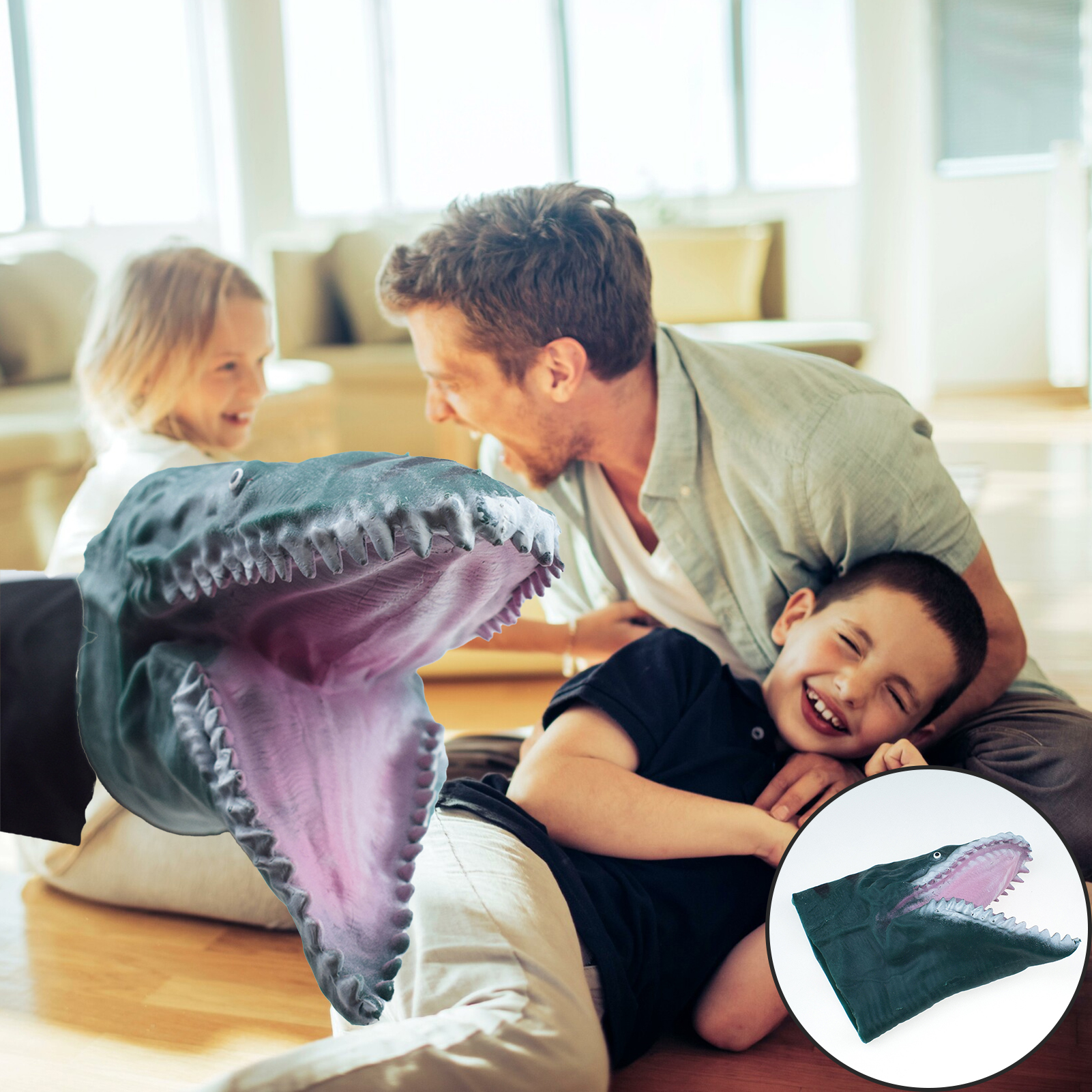 Riguas Hand Puppet Good Detail Realistic Cartoon Dragon Sea Fish Shape ...