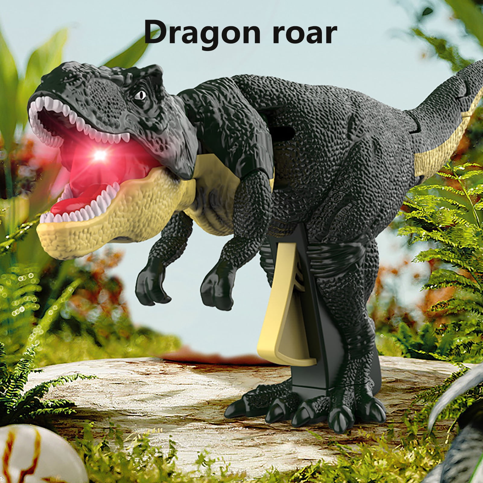 Riguas Interactive Swinging Dinosaur Toy with Sound Lights Biting ...
