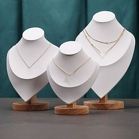 Riguas Jewelry Display Stand Heart Shape Multipurpose Save Space Wooden ...