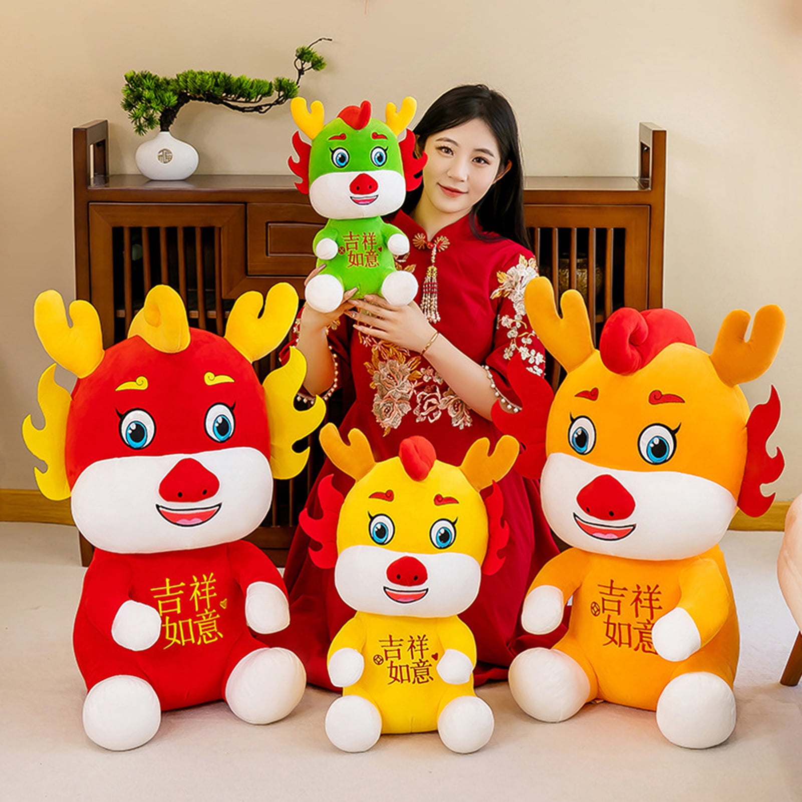 Riguas Kawaii Cartoon Dragon Plush Doll Toy Soft Stuffed Animal Pillow ...