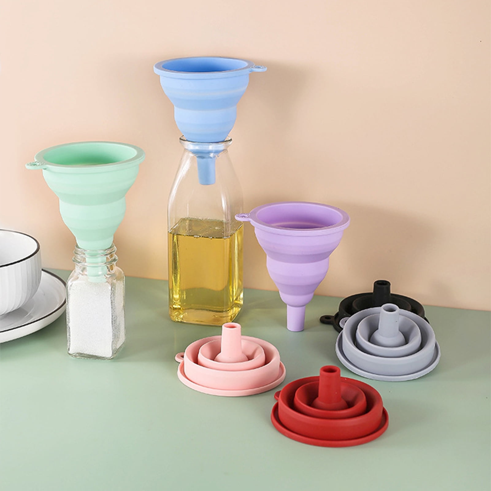 Riguas Kitchen Funnel Not Easily Deformed Foldable High Softness ...