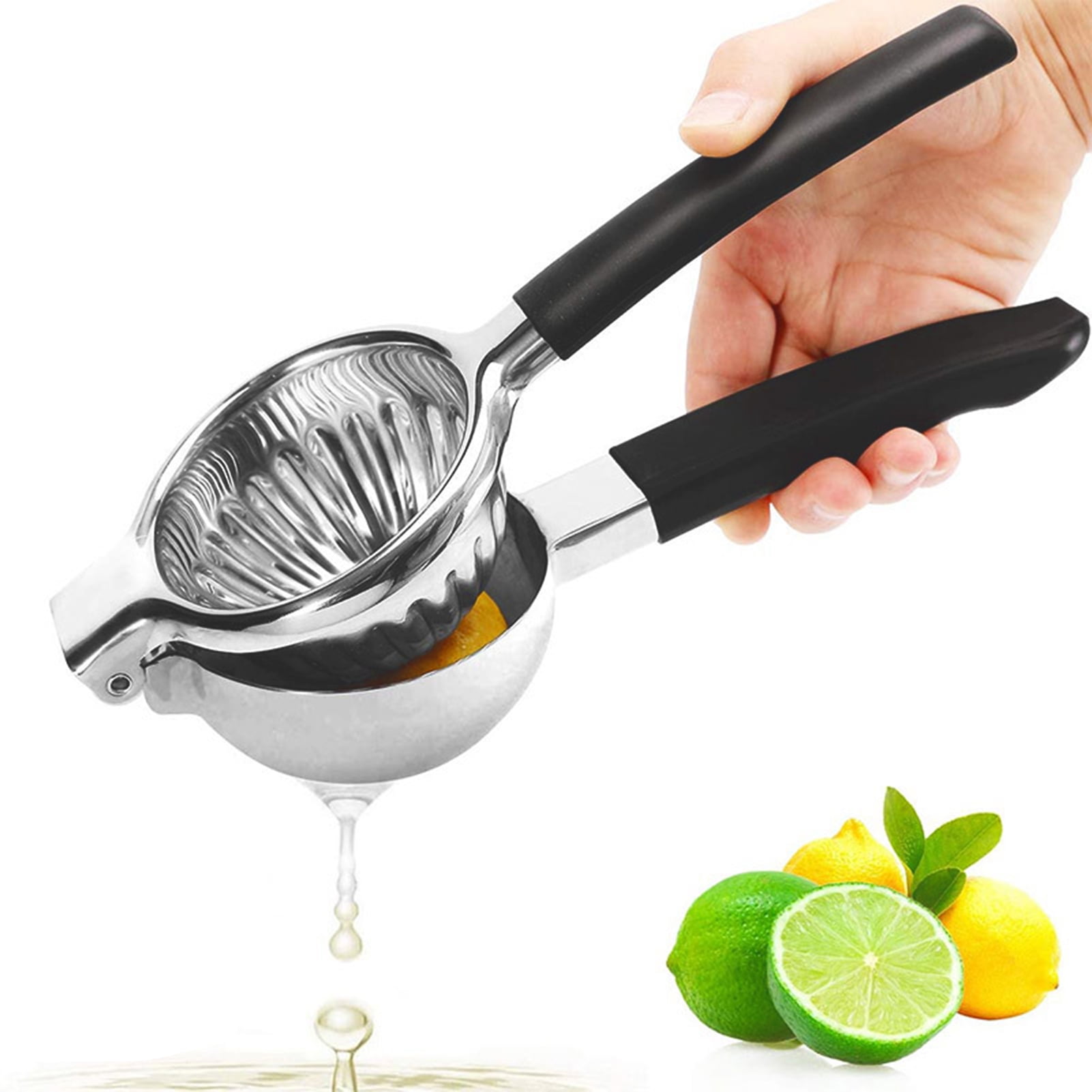 Riguas Lime Juicer Ergonomic Handle Heavy-duty Polished Exterior Juice ...