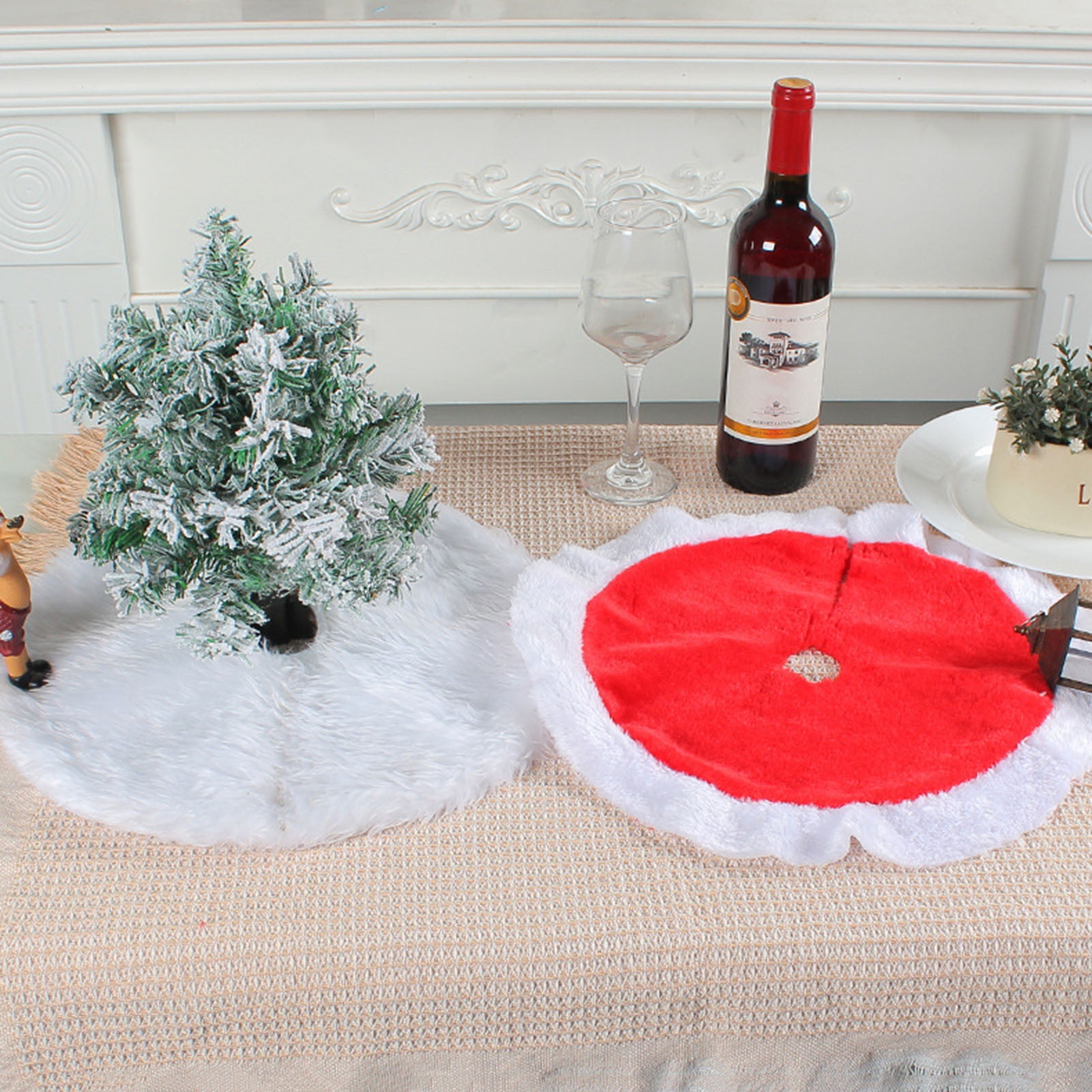 Riguas Mini Christmas Tree Skirt Super Soft Wear Resistant Classic ...