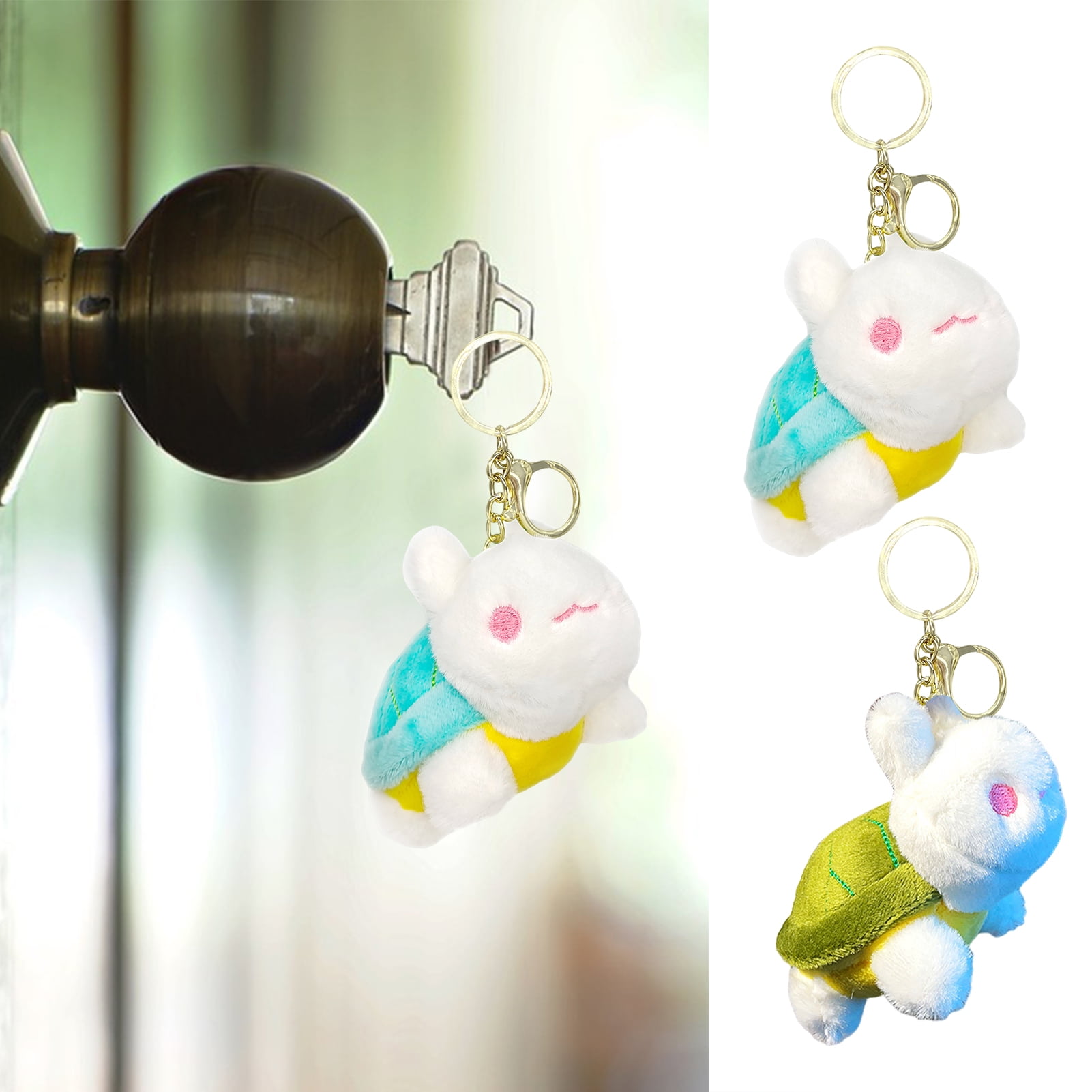 Riguas Mini Sea Creatures Turtle Keychain Plush Toy Adorable Soft Touch ...