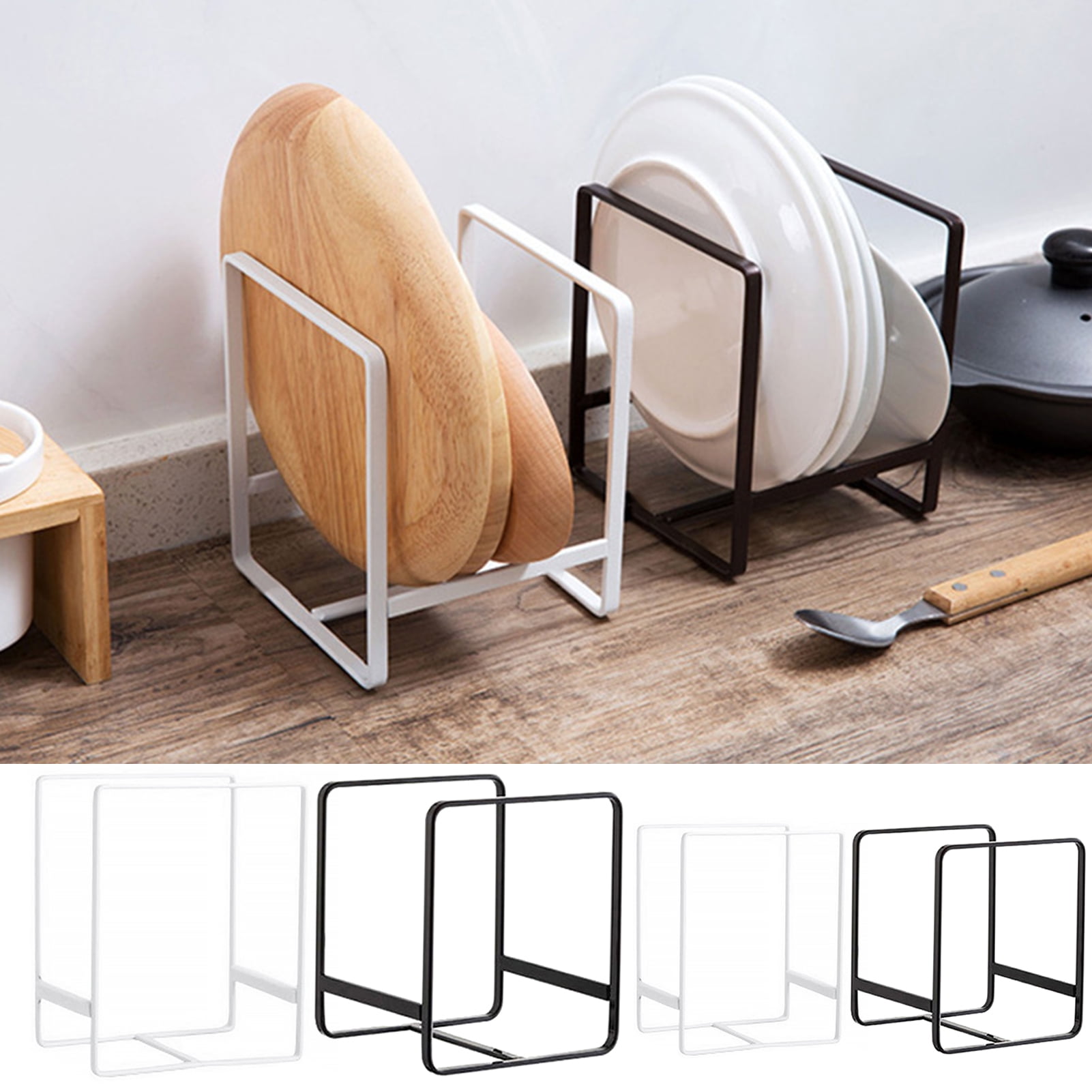 Riguas Multifunctional Kitchen Storage Rack Punching Free Iron Wire ...