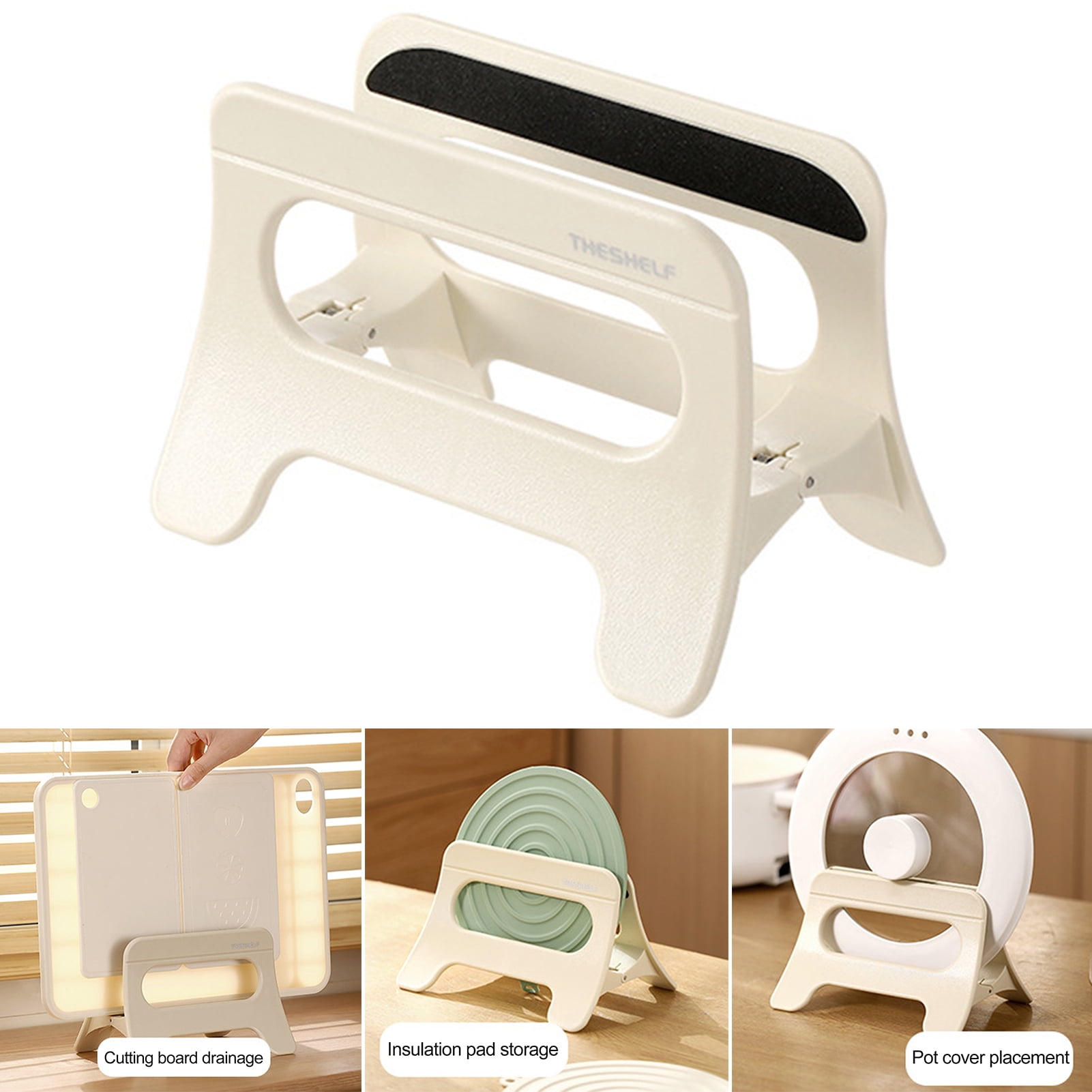 Riguas Pot Lid Holder Modern Hollow Anti slip Heavy Duty Standing Multi ...