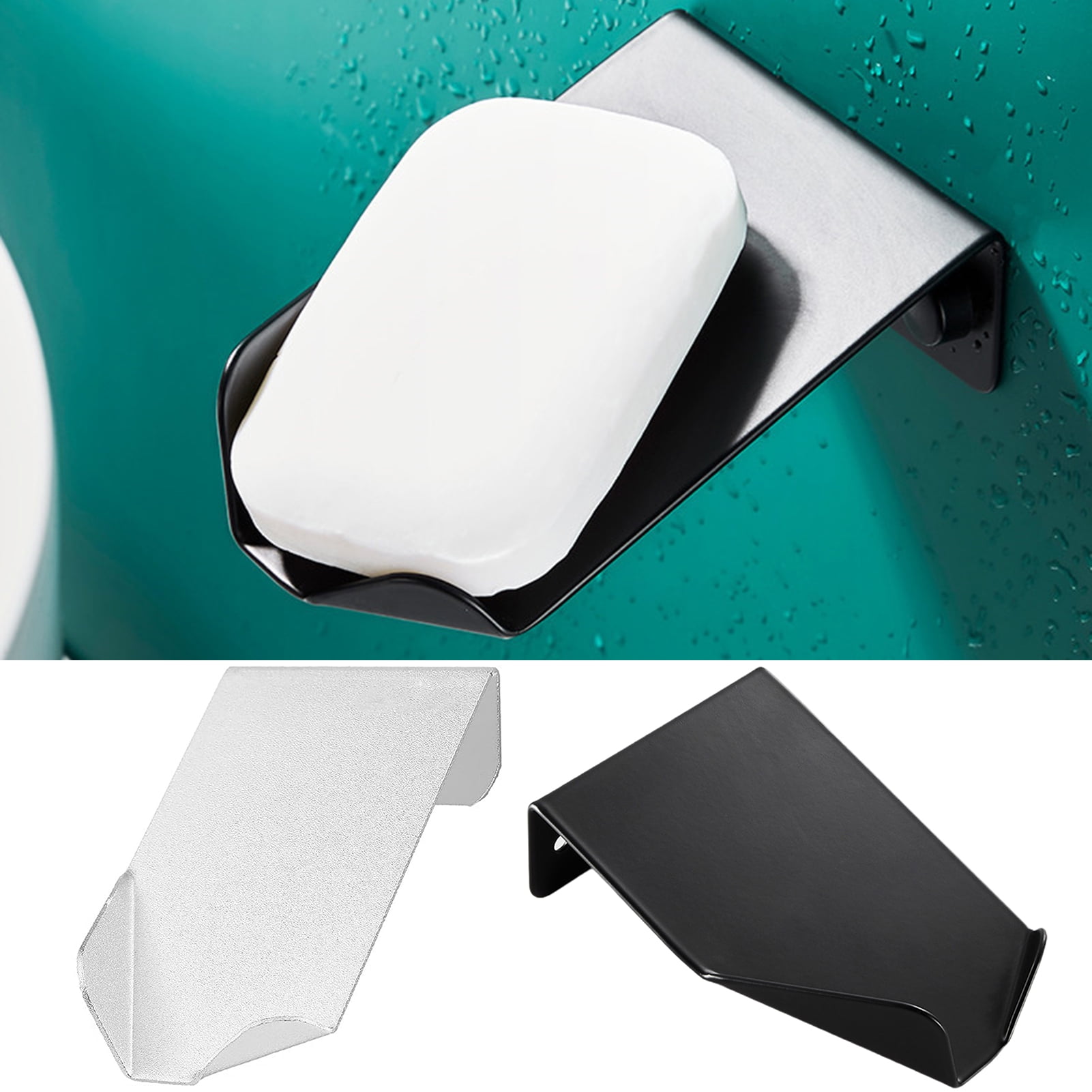 Riguas Quick Drainage Soap Tray Rustproof Space Aluminum No-drill ...