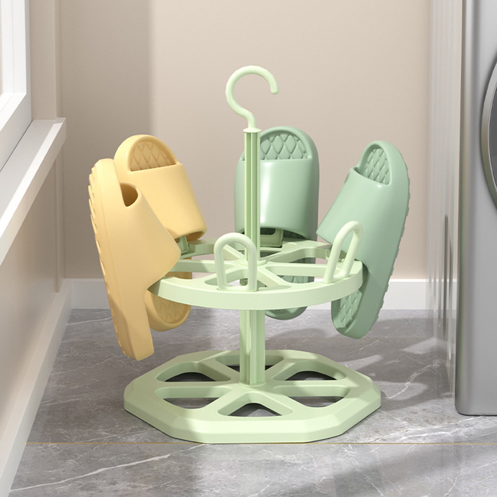 Riguas Shoe Storage Holder with Round Stable Base Floor Standing ...