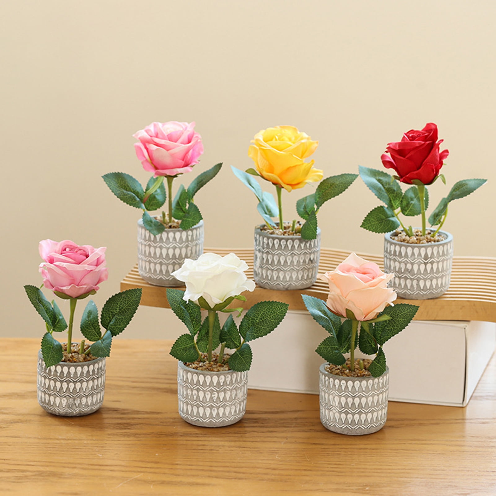 Riguas Simulation Potted Plant Realistic Easy Care Home Decor DIY ... Riguas Simulation Potted Plant Realistic Easy Care Home Decor DIY ...