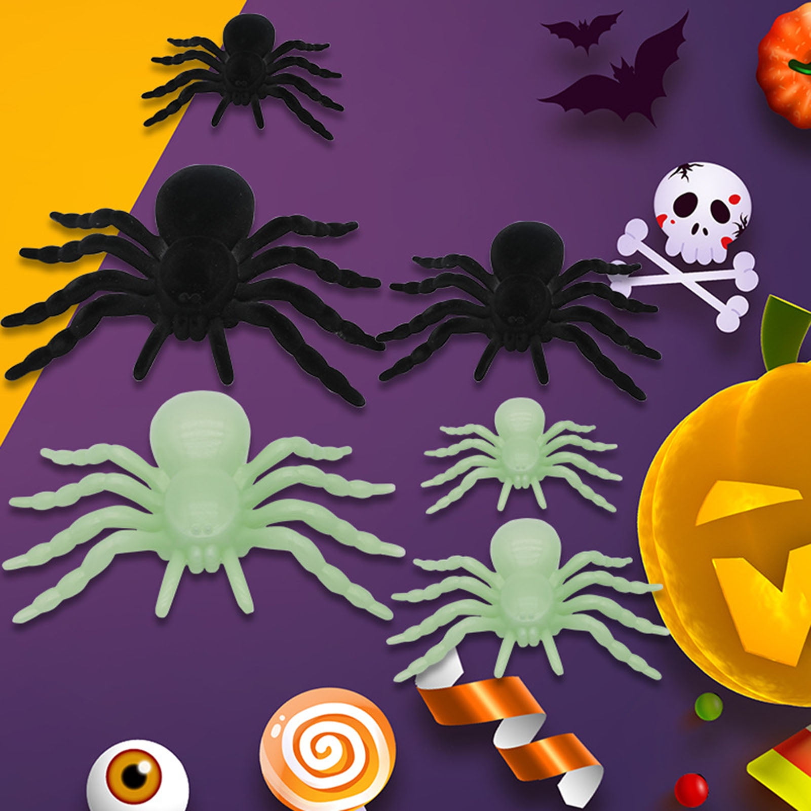 Riguas Simulation Spider Realistic Lifelike Non-deformation Halloween ...