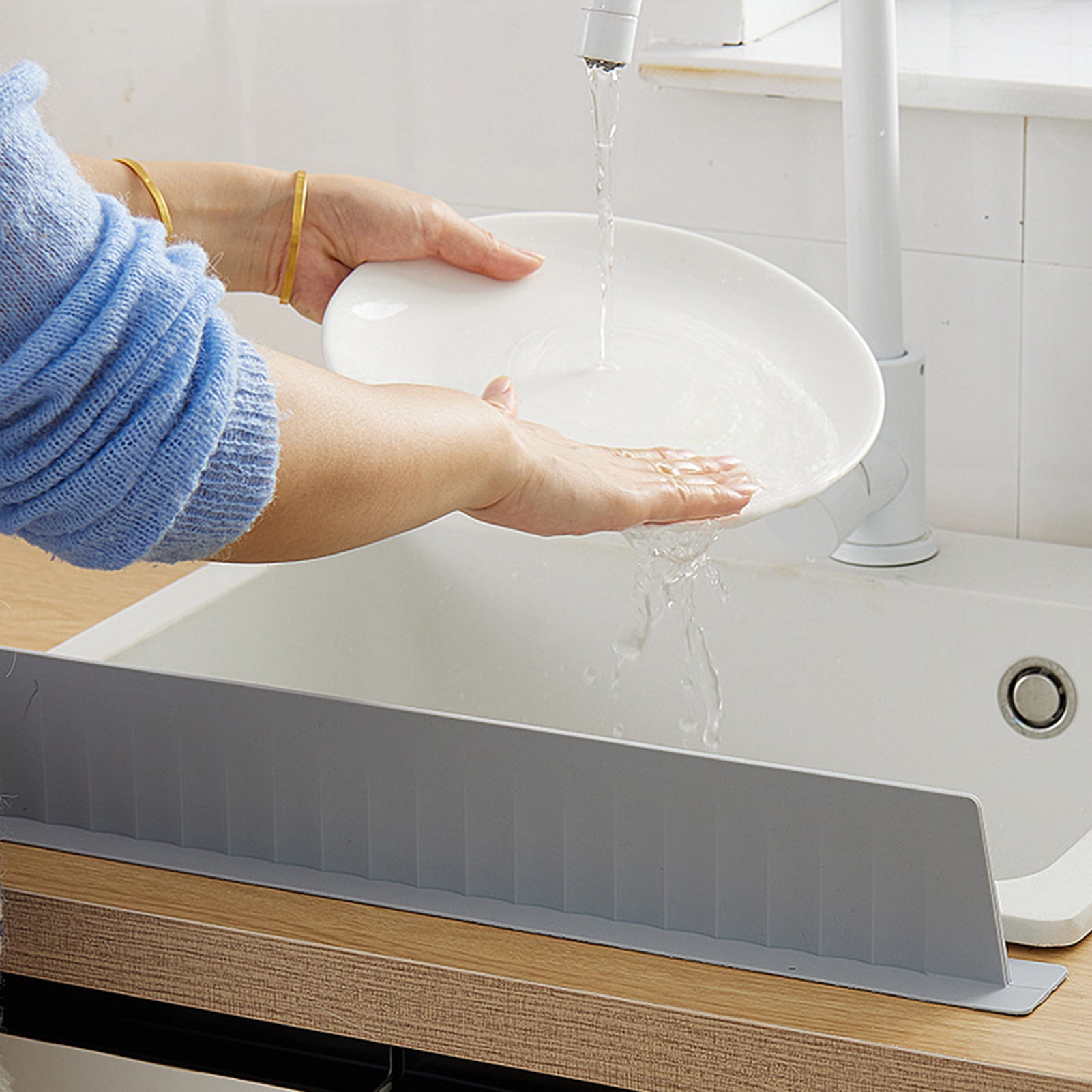 Riguas Sink Splash Guard Flexible Lightweight Kitchen Silicone Water ...