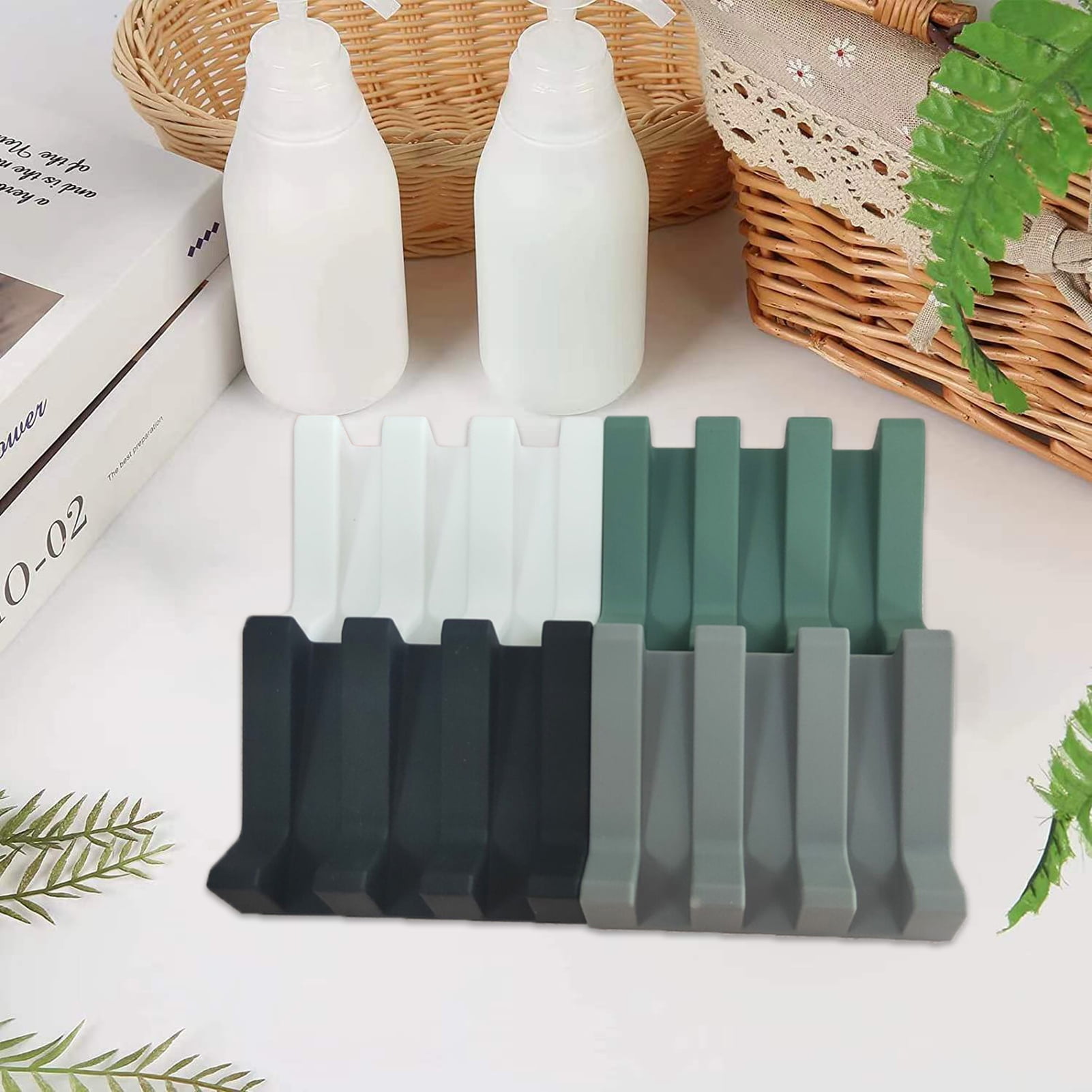 Riguas Soap Holder Tilt Design Non-slip Waterproof Flexible Space ...