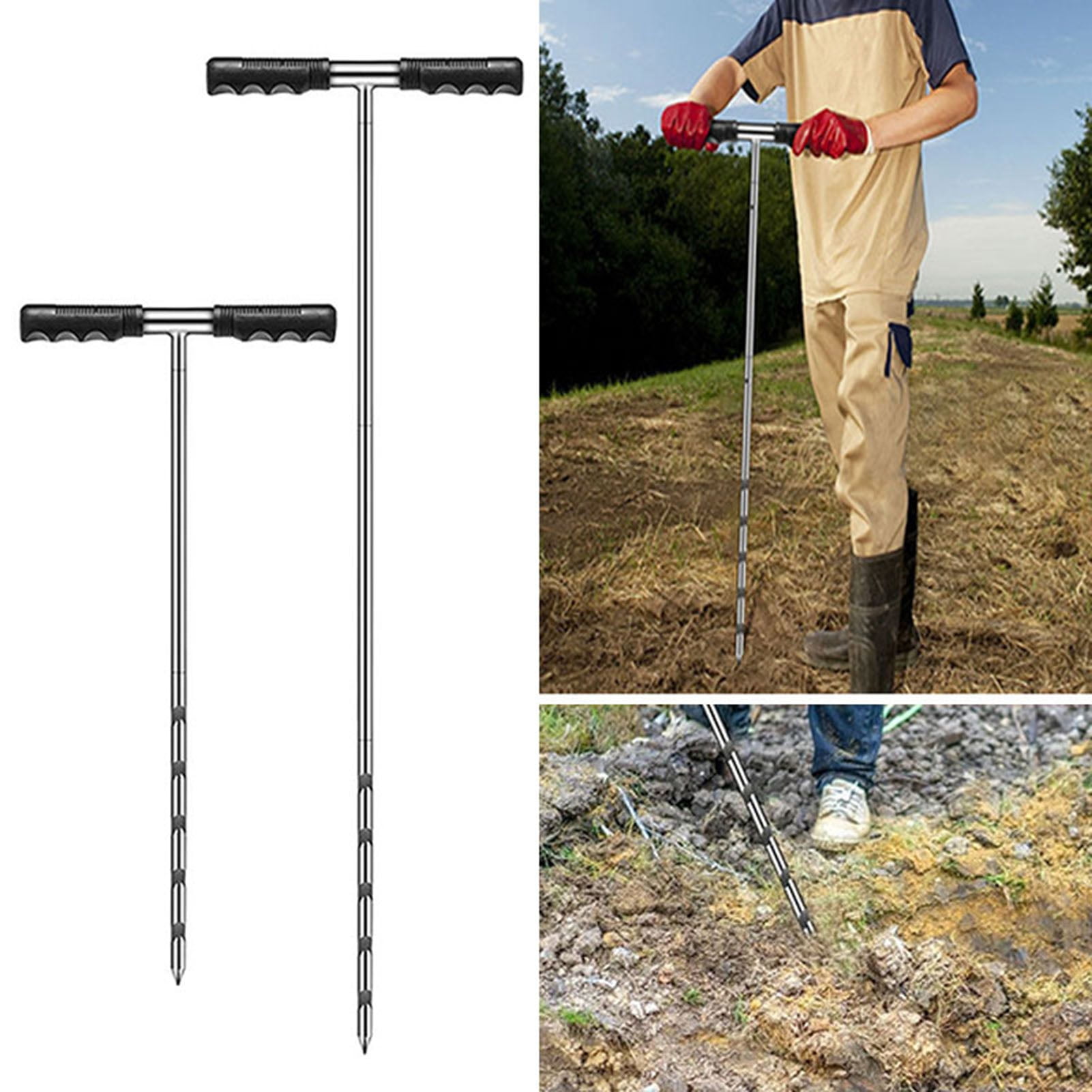 Riguas Soil Sample Probe Set Stainless Steel Soil Sample Collecting ...