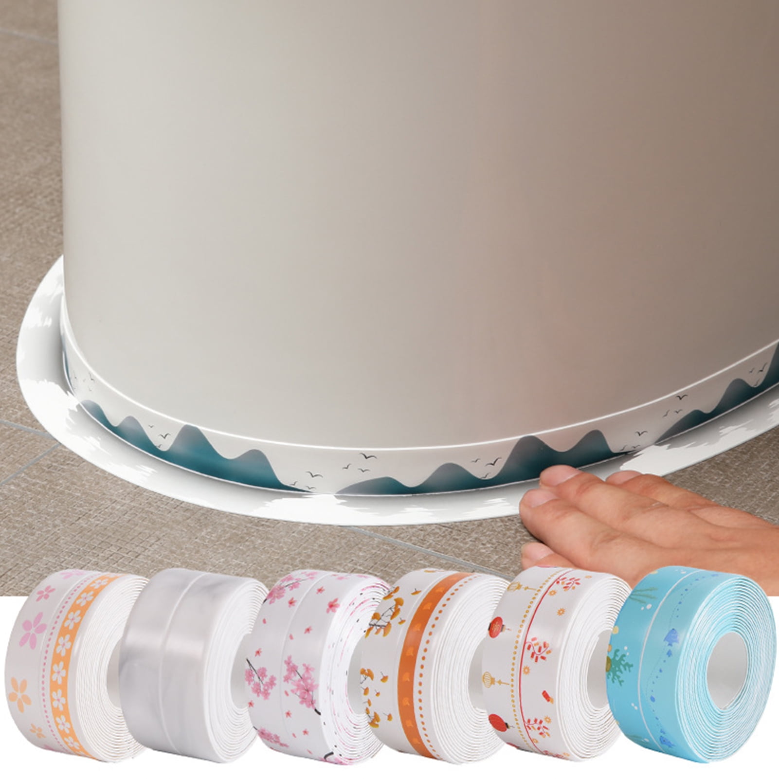 Riguas Toilet Bottom Stickers Self-adhesive PVC Decals Vinyl Art ...