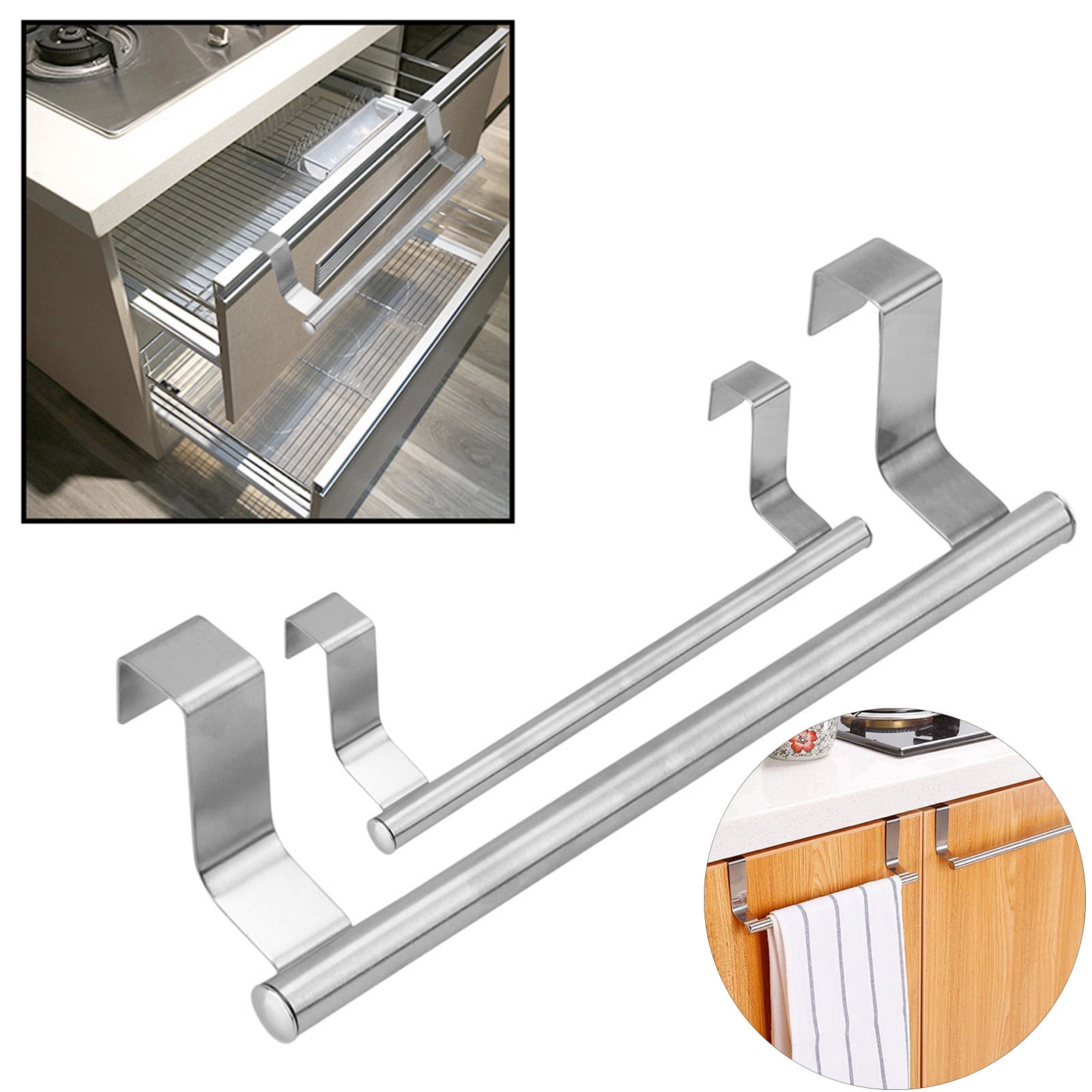 Riguas Towel Rack Stainless Steel Hanging Towel Shelf Space-Saving ...
