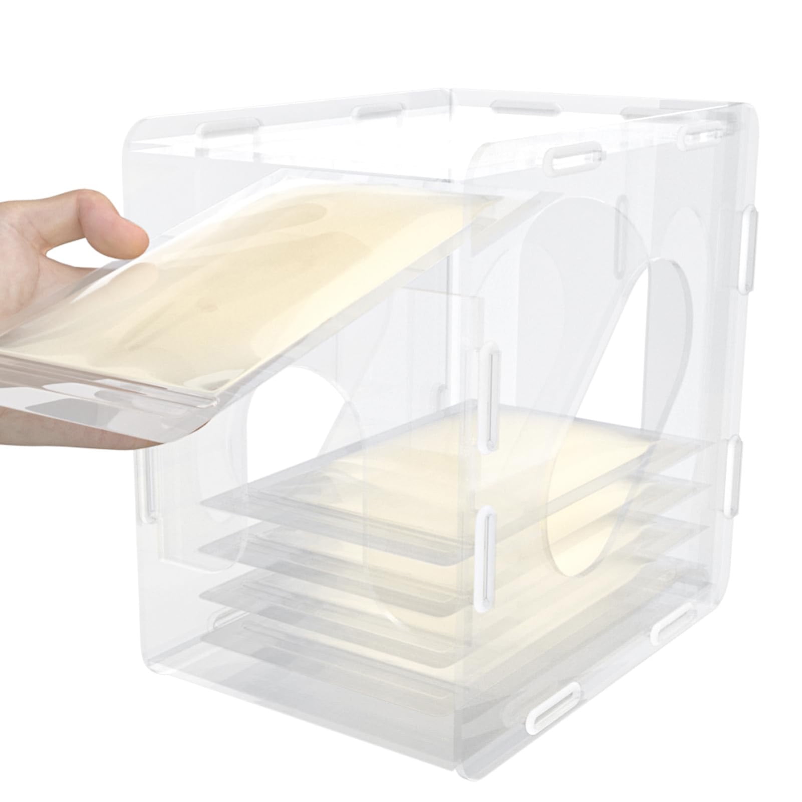 Riguas Transparent Freezer Organizer for Breast Milk Storage Bags ...