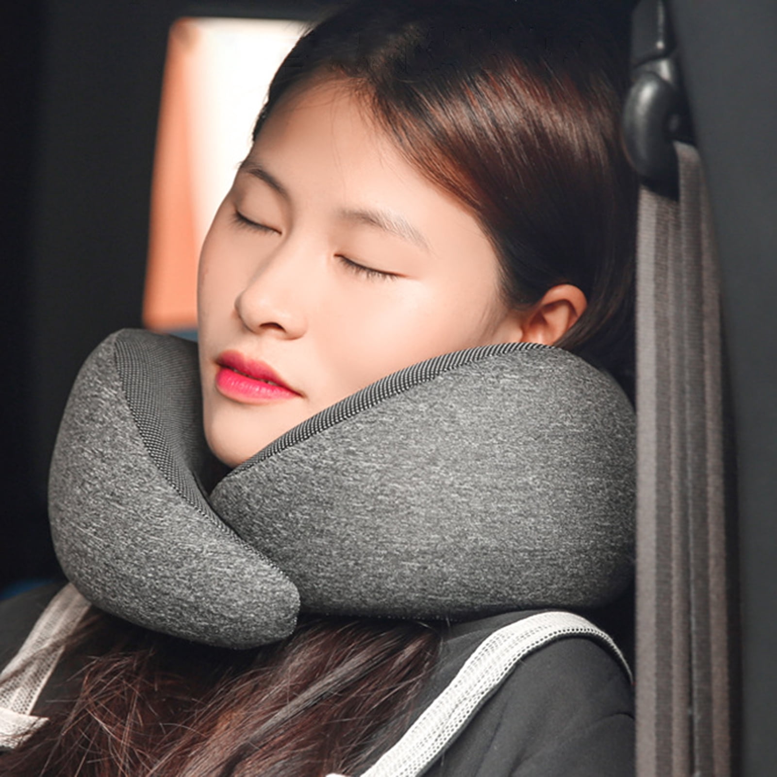 Riguas U-shaped Travel Neck Pillow Memory Foam Ergonomic Head Neck ...