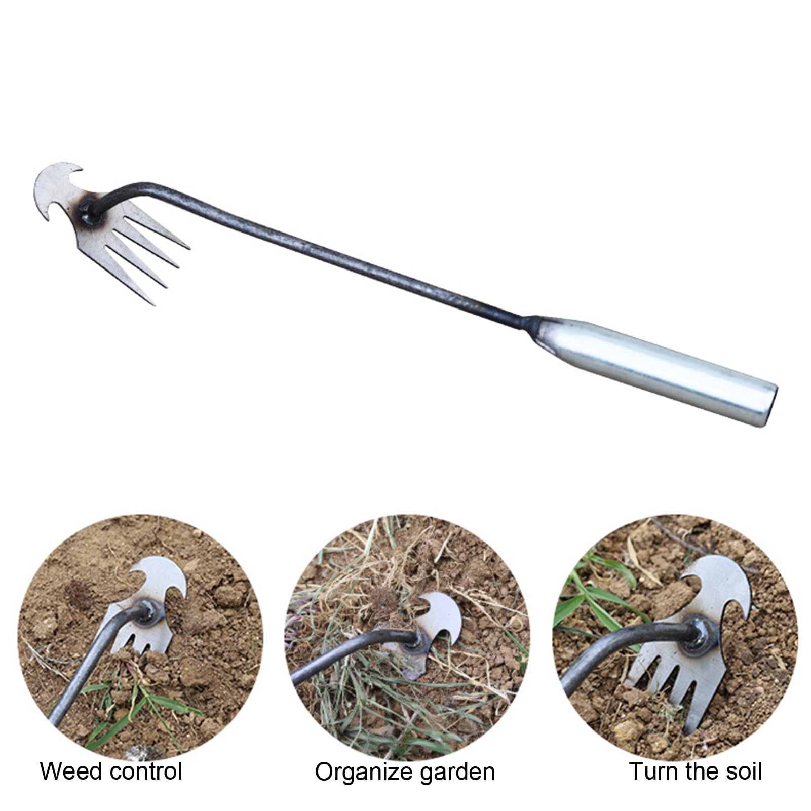 Riguas Weed Puller 4-Claw Head Sharp Blade Comfortable Handle ...