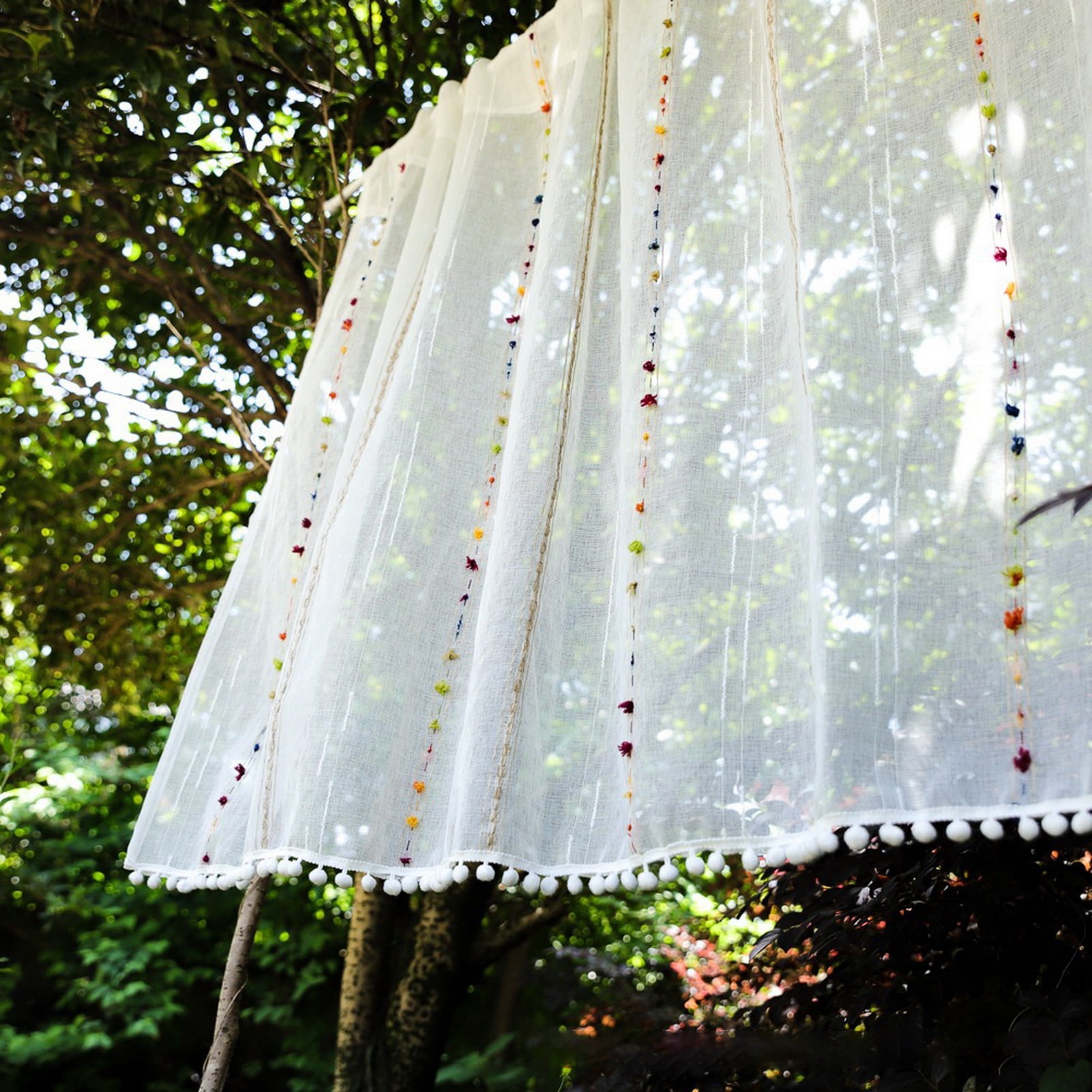 Riguas Window Gauze Plush Ball See-through Tear-resistant Decorative ...