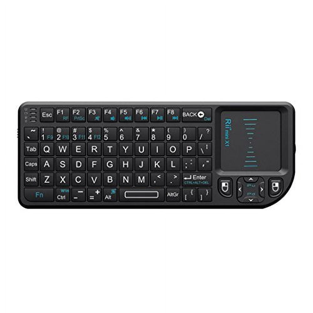 Rii Mini Wireless Keyboard with Touchpad, Lightweight Portable ...