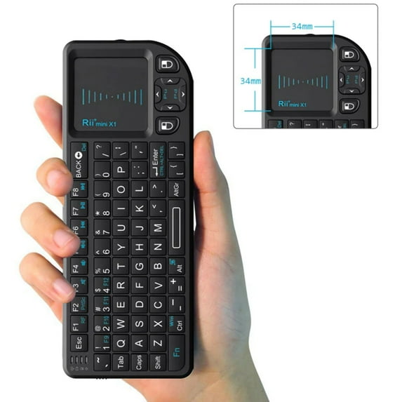 Rii Mini Wireless Keyboard with Touchpad, Lightweight Portable ...