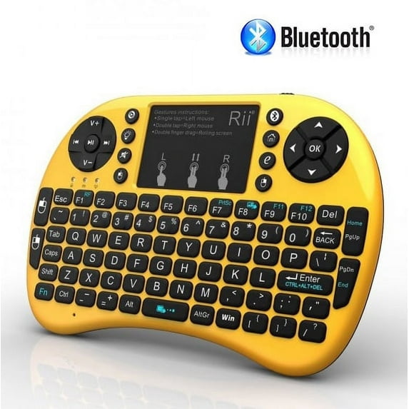 Rii i8+ BT Mini Wireless Bluetooth Backlight Touchpad Keyboard with ...