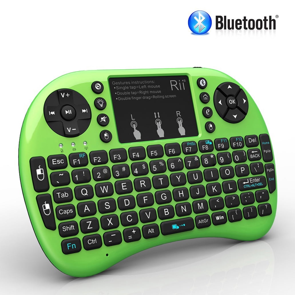 Rii i8+ BT Mini Wireless Bluetooth Backlight Touchpad Keyboard with ...