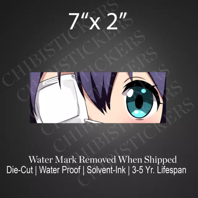 Rikka Chunibyo Anime Eyes Bumper Vinyl Sticker Eye Patch Decal Phone ...