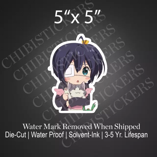 Rikka Takanashi Chunibyo Anime Bumper Vinyl Sticker Eye Patch Decal ...