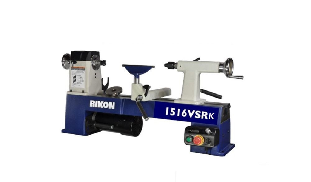 Rikon 12 Inch X 16-1/2 Inch Vsr Midi Lathe With 4-Jaw Chuck - Walmart.com