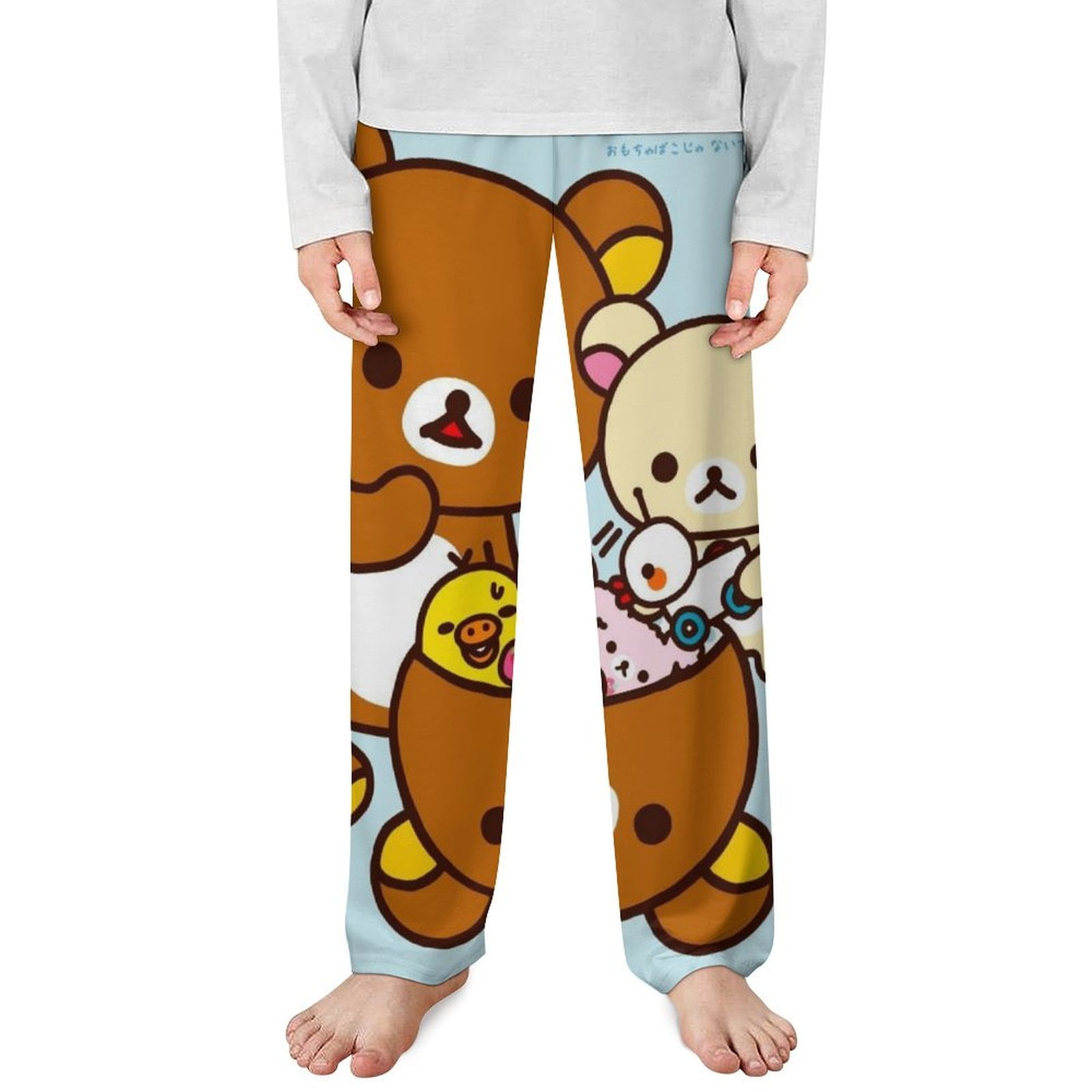 Rilakkuma Pajama Pants for Gils Kids Cute Sleep Bottoms Rilakkuma Merch ...