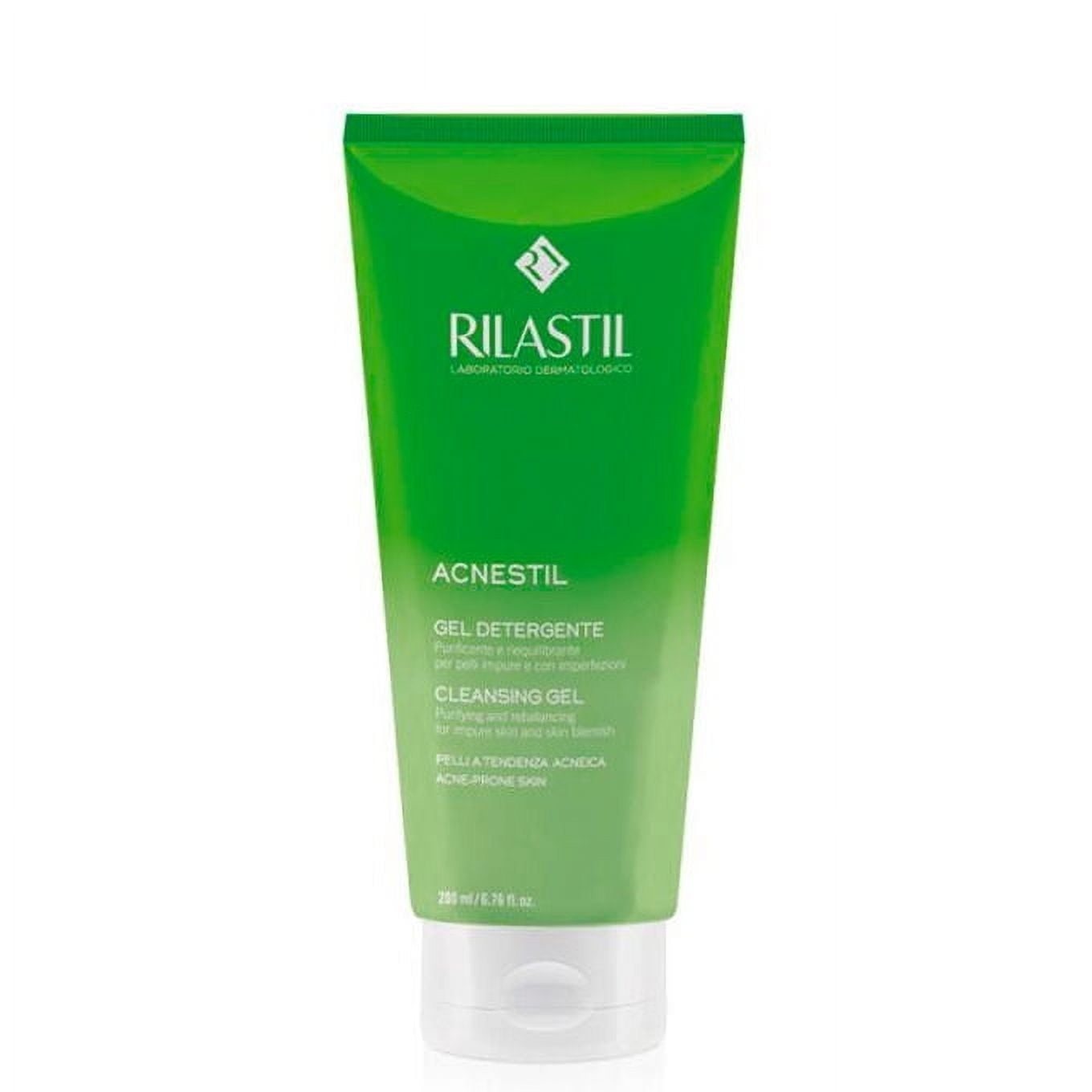 Rilastil Acnestil Purifying Cleansing Gel 200ml - Clarifying and Balancing Gel for Acne-Prone ...