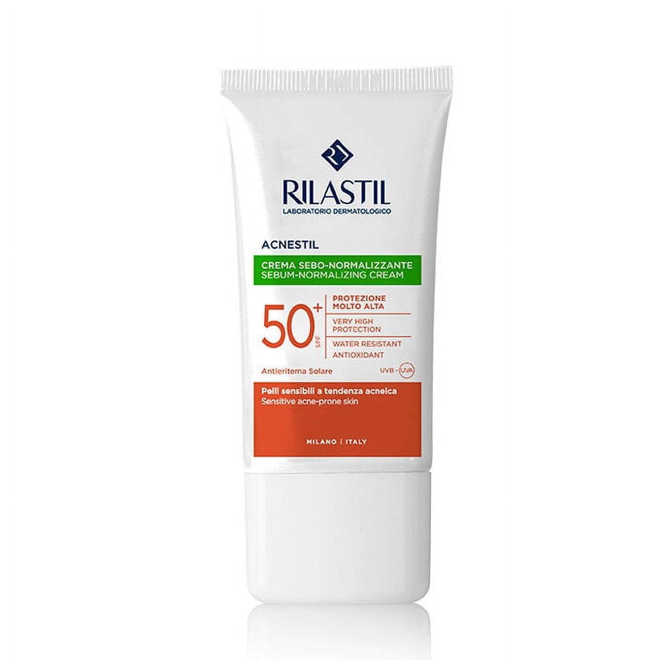 Rilastil Sun System SPF50+ Acnestil – 40ml | High Protection Sunscreen ...